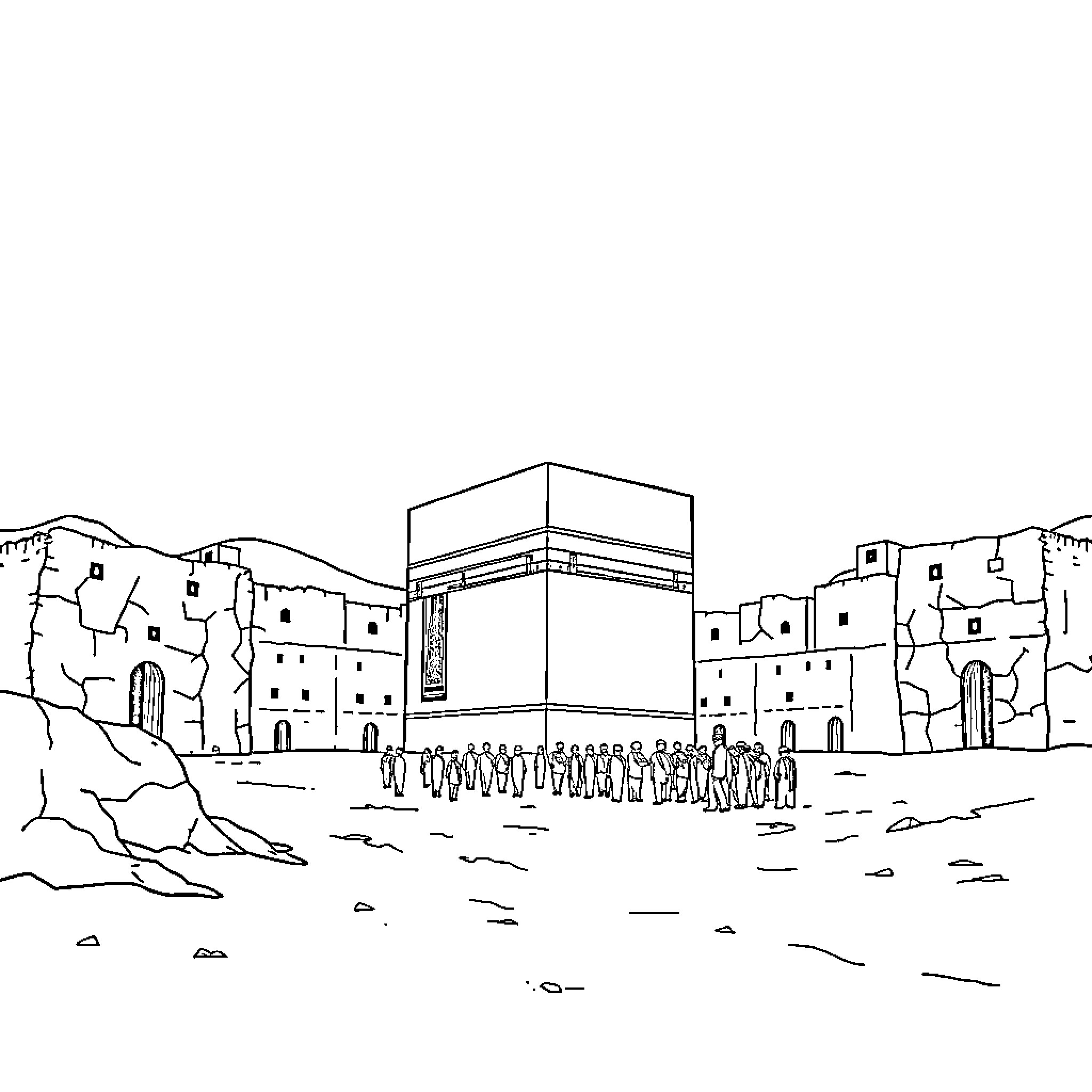 Best Kaaba Coloring Pages (Free Printable PDF)