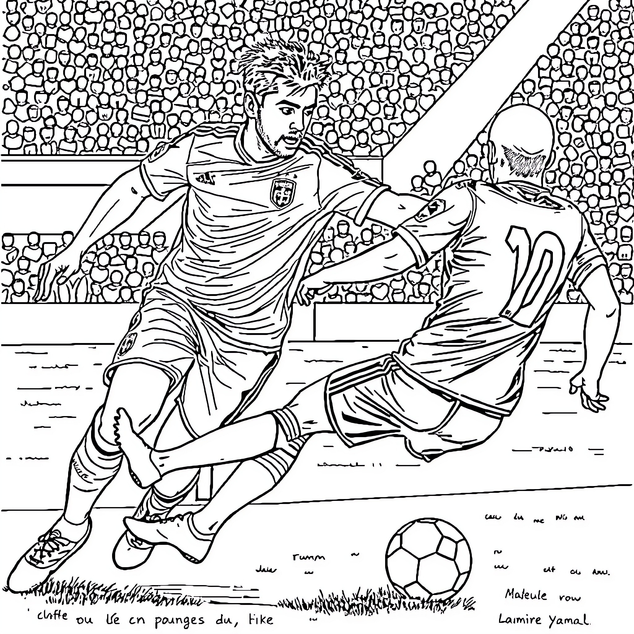 Best Lamine Yamal Coloring Pages (Free Printable PDF)