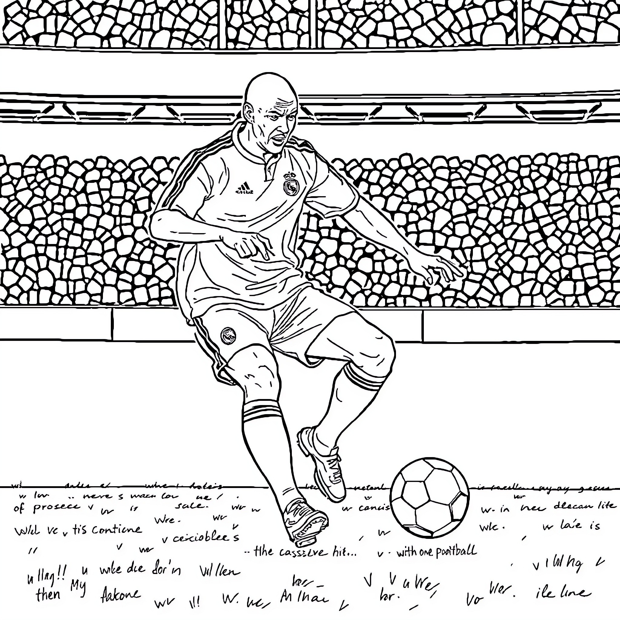 Best Zinedine Zidane Coloring Pages (Free Printable PDF)