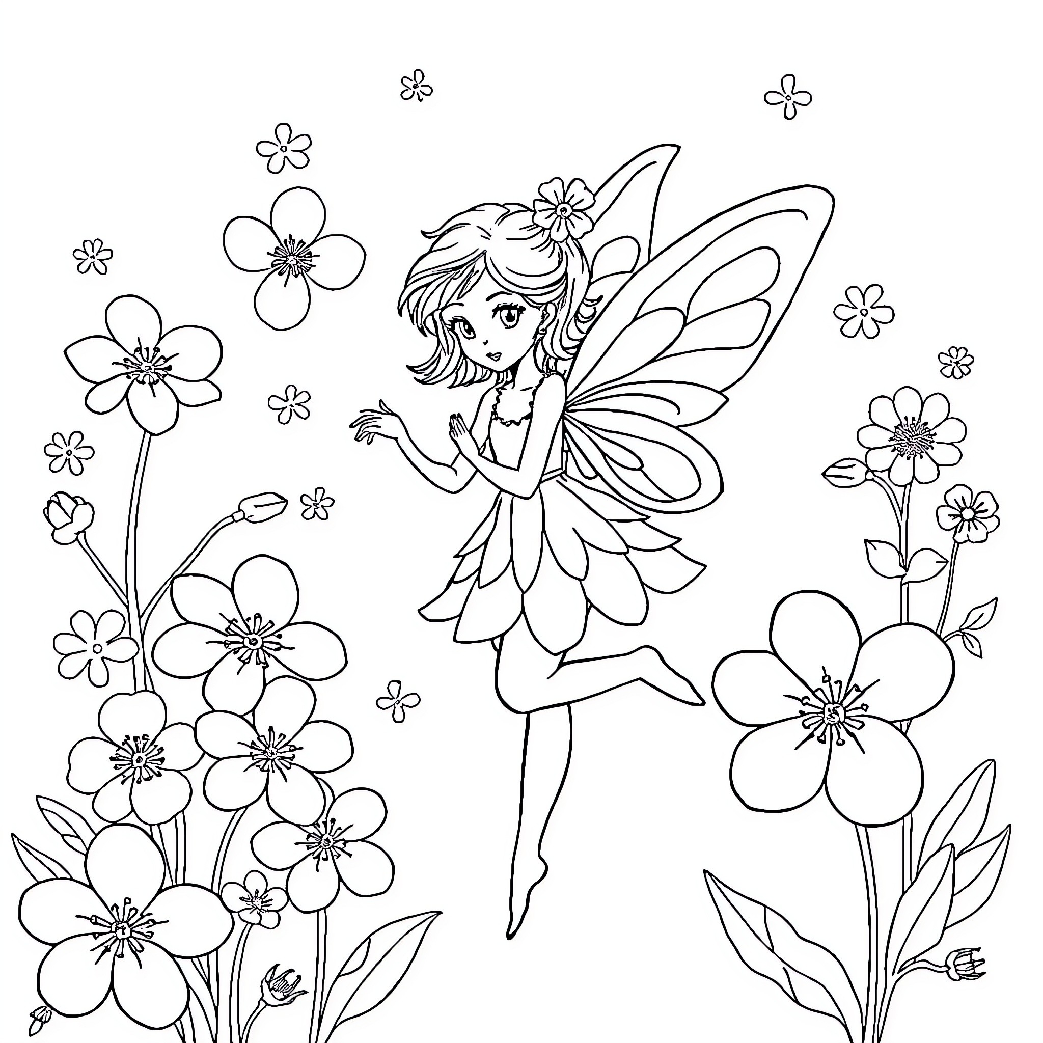 4 Best Flower Fairy Coloring Pages (Free Printable PDFs)