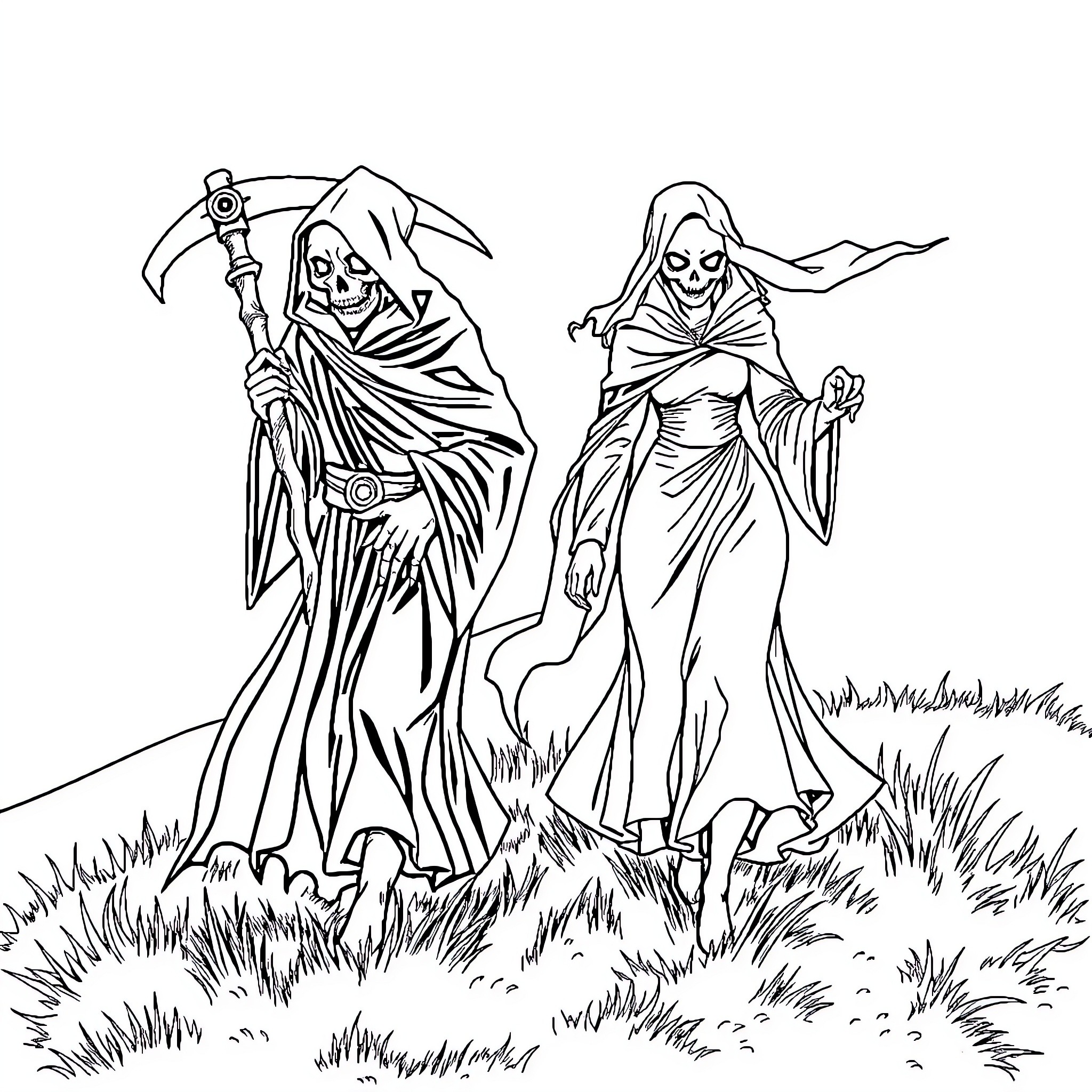 Best Grim Reaper Coloring Pages (Free Printable PDF)