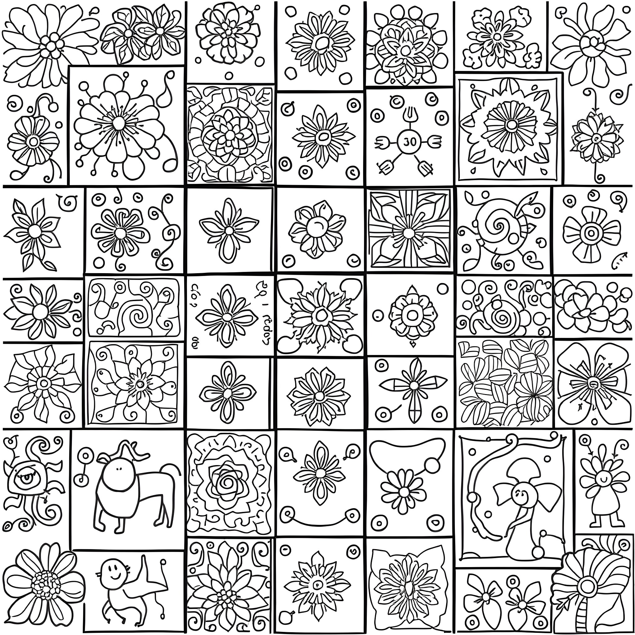 120 Best Patchwork Coloring Pages (Free Printable PDFs)