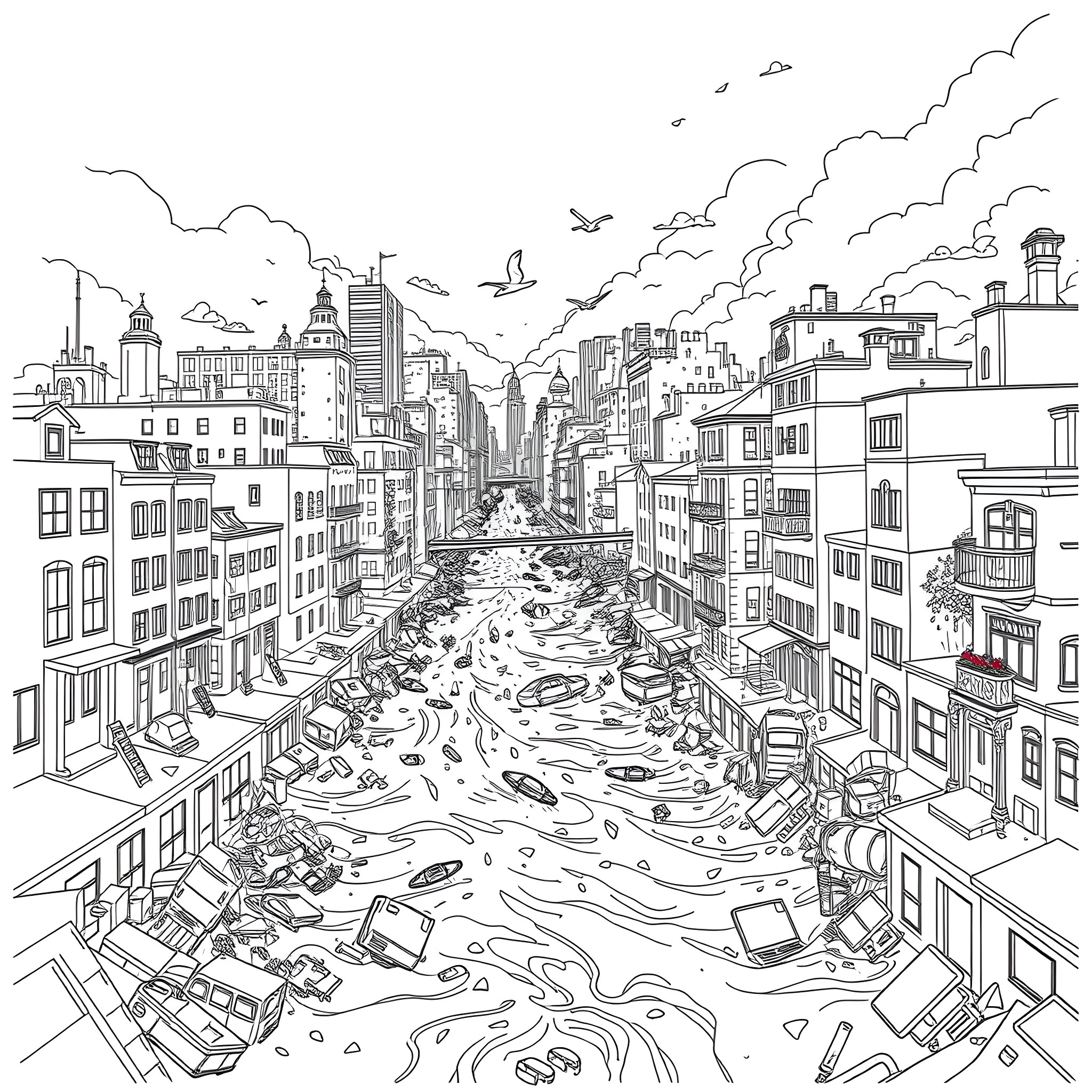 Best Flood Coloring Pages (Free Printable PDF)