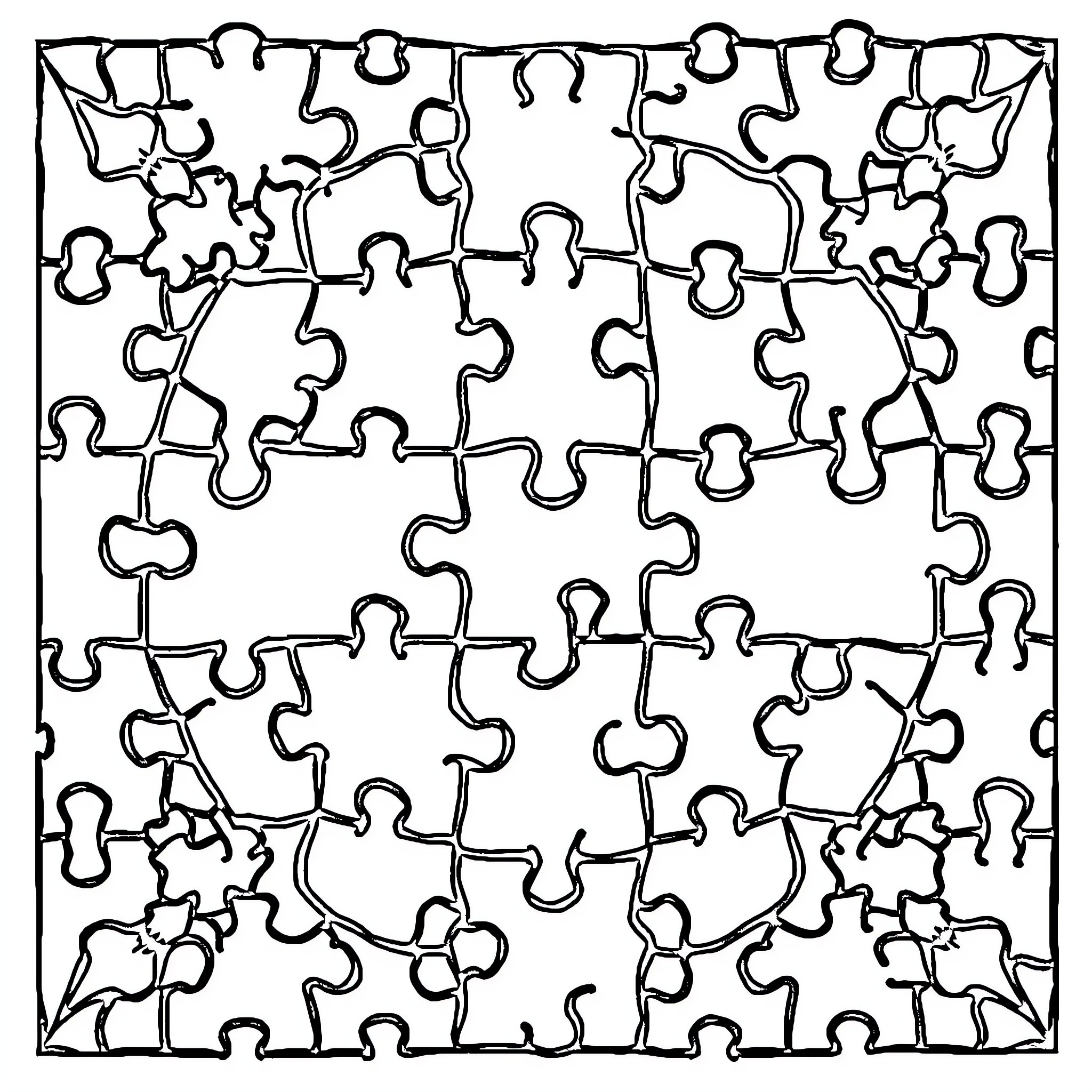 2 Best Jigsaw Coloring Pages (Free Printable PDFs)