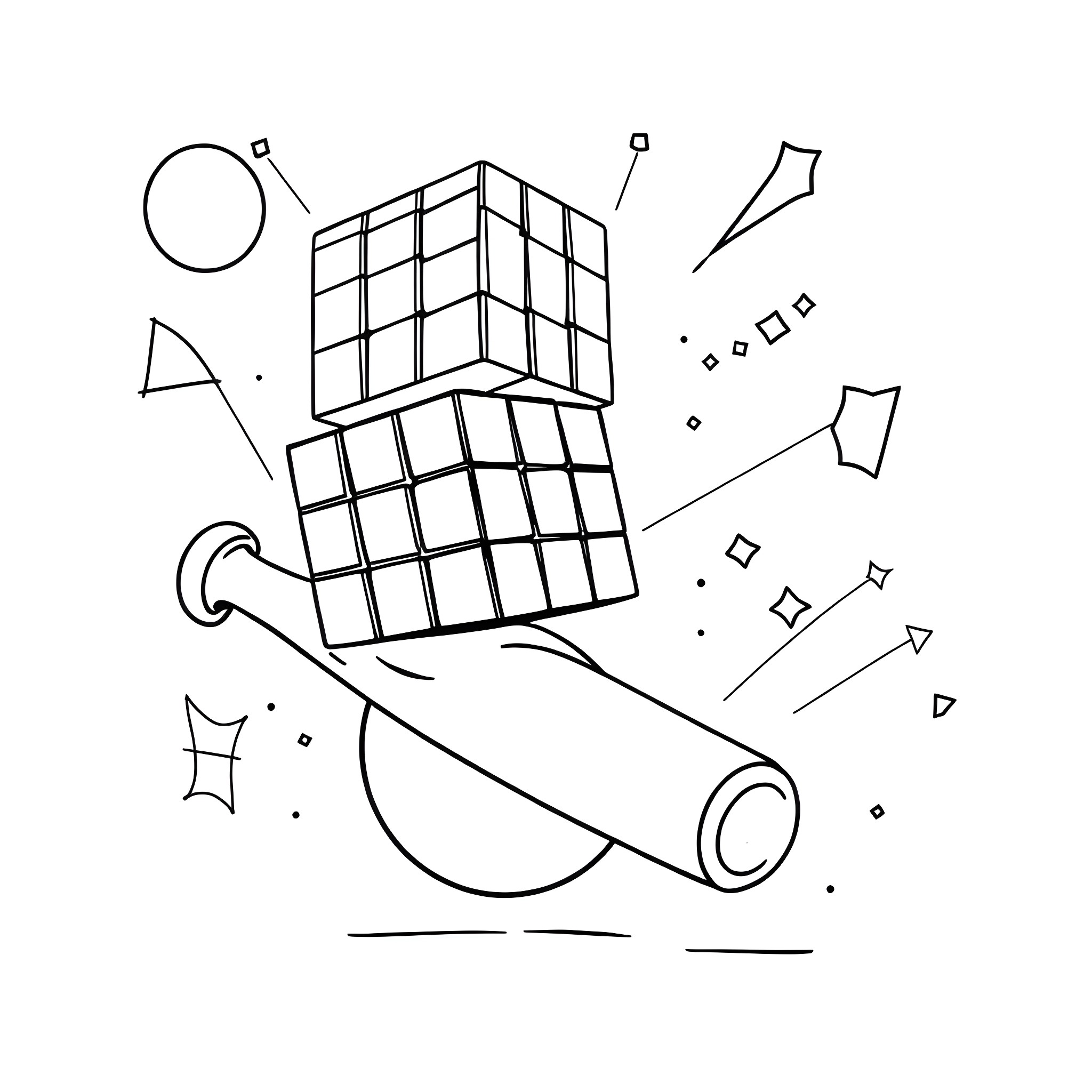 Best Rubik's Cube Coloring Pages (Free Printable PDF)