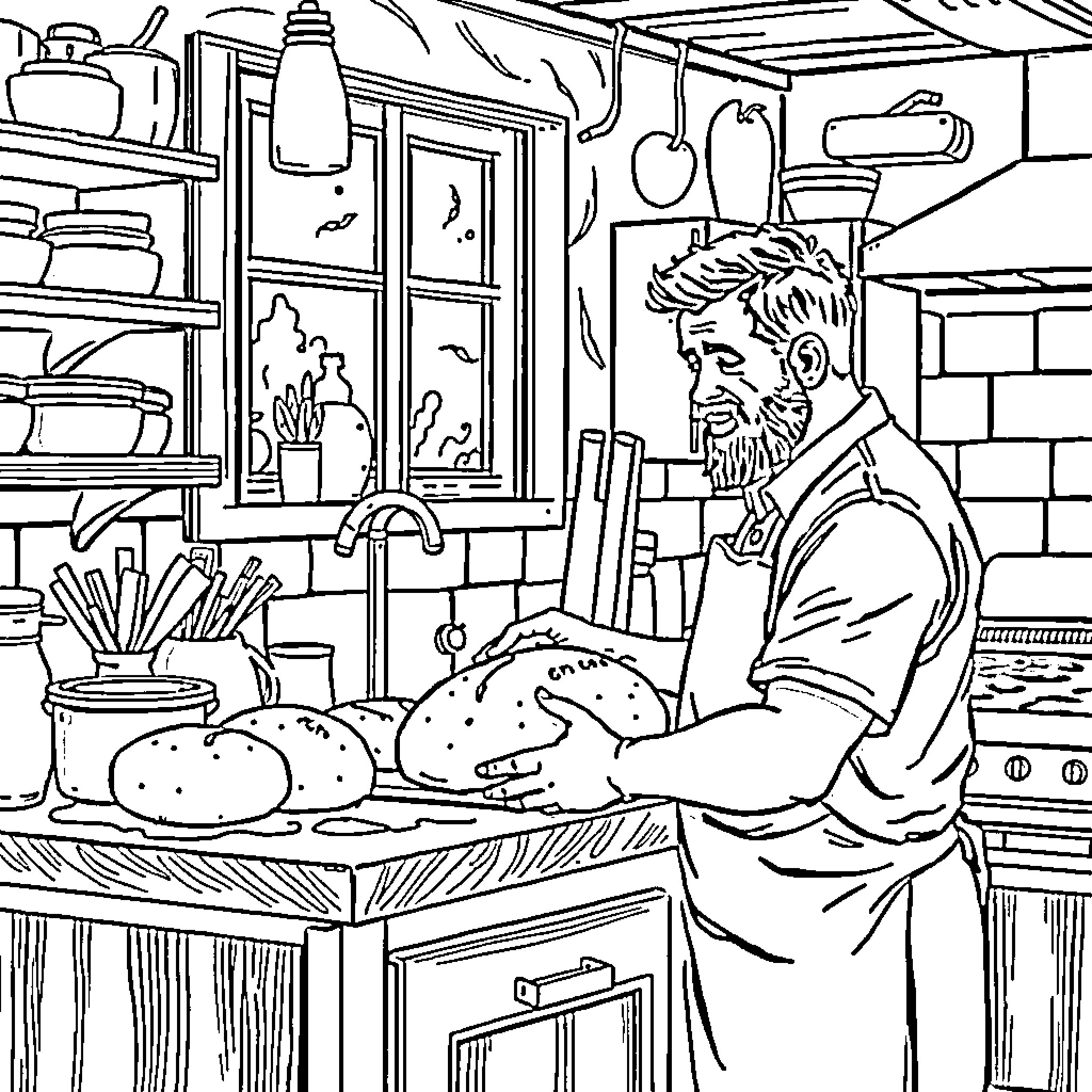 Best Baker Coloring Pages (Free Printable PDF)