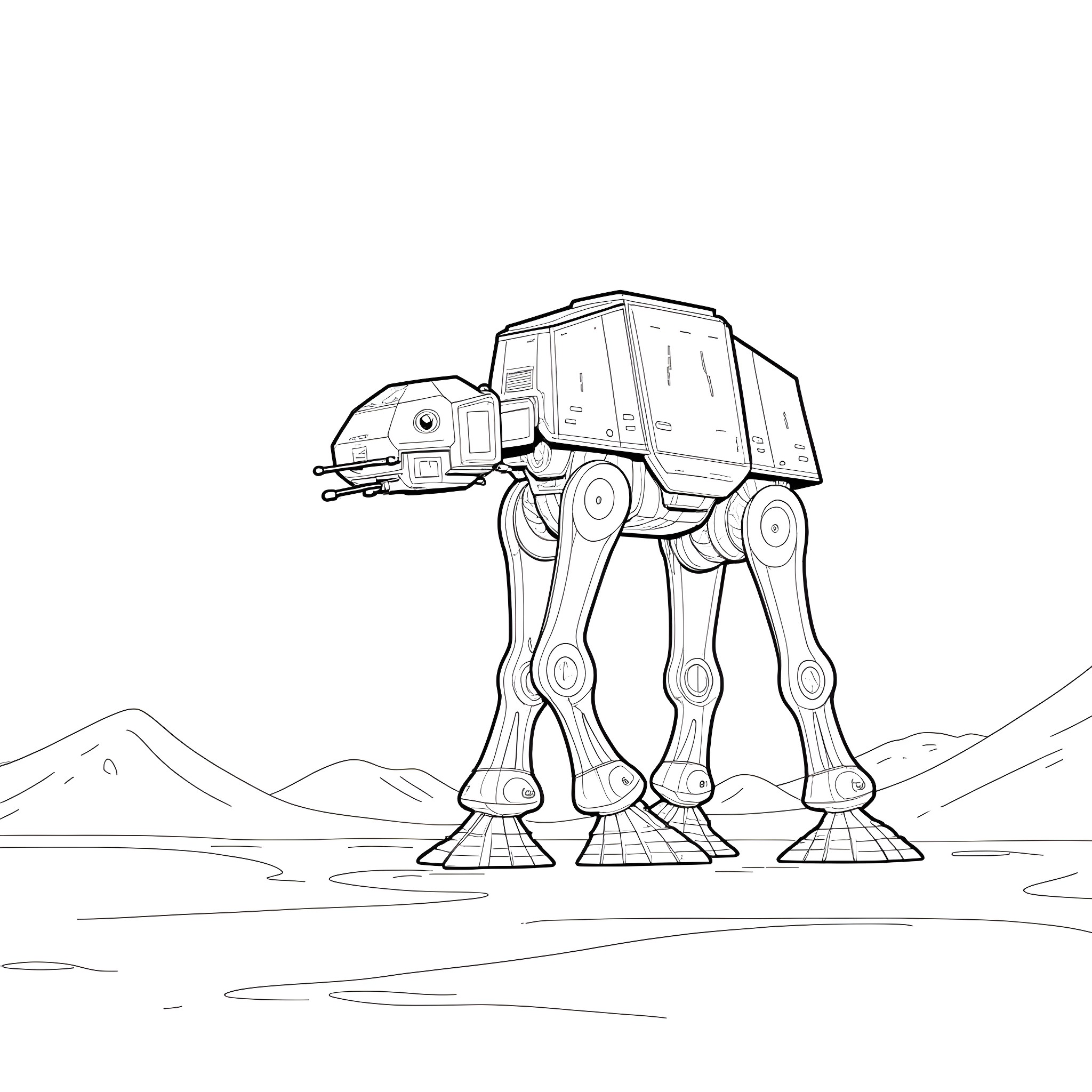 Best AT-AT Coloring Pages (Free Printable PDF)