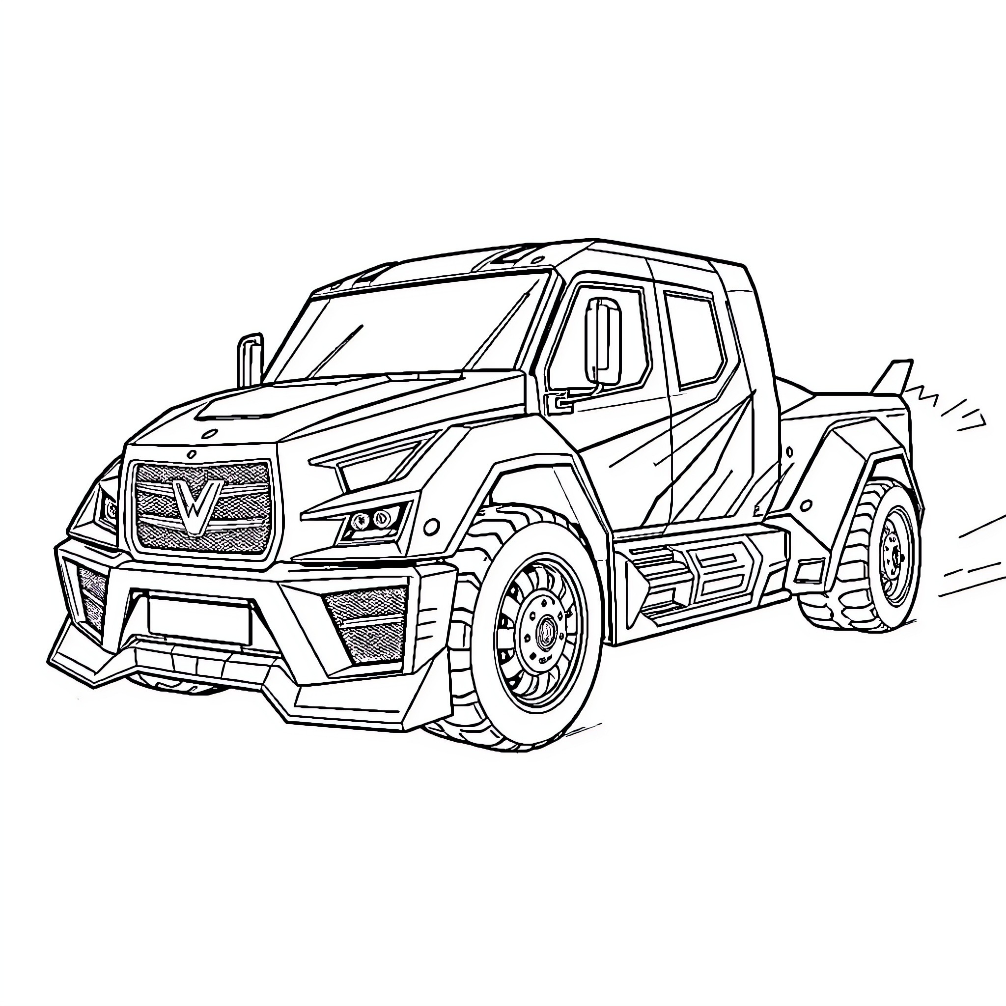 4 Best Cyber Truck Coloring Pages (Free Printable PDFs)