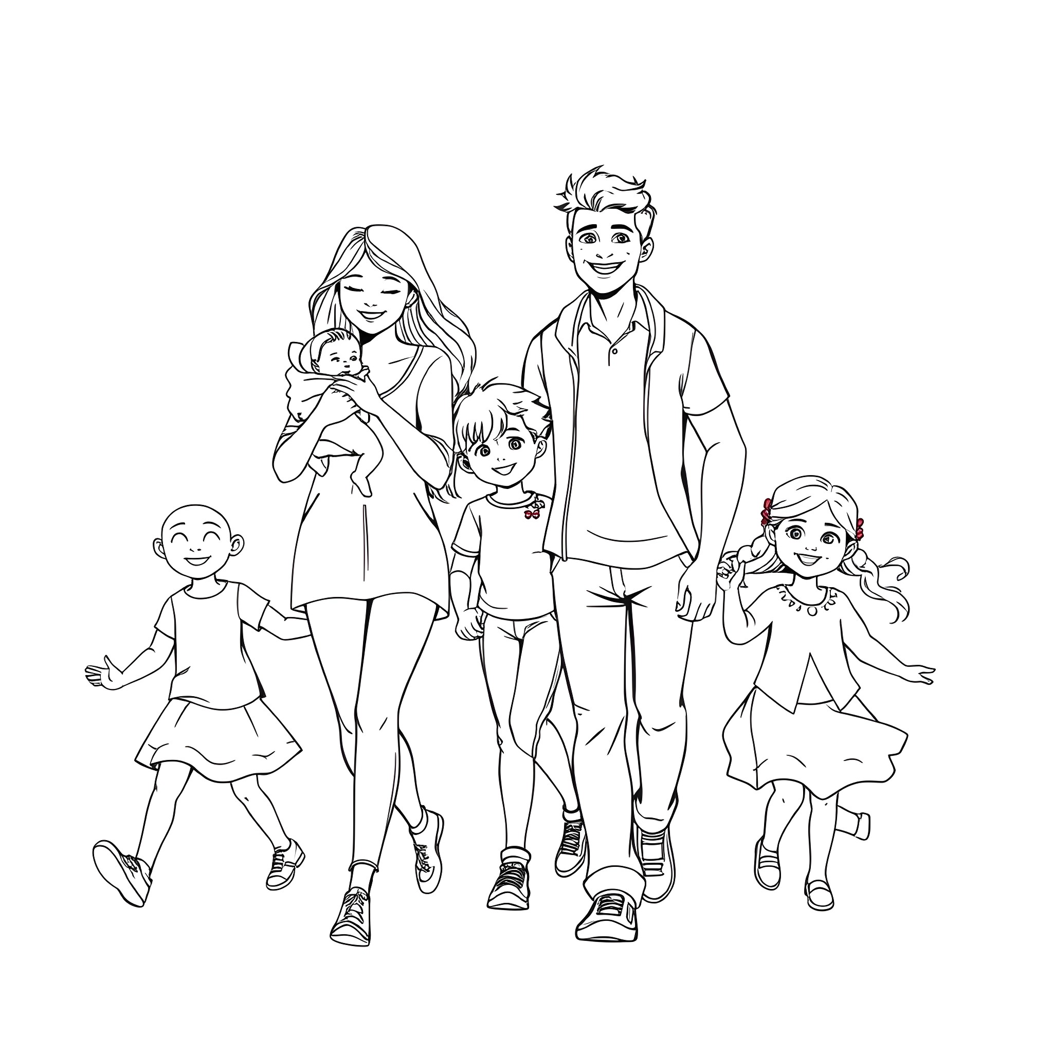 199 Best Family Coloring Pages (Free Printable PDFs)