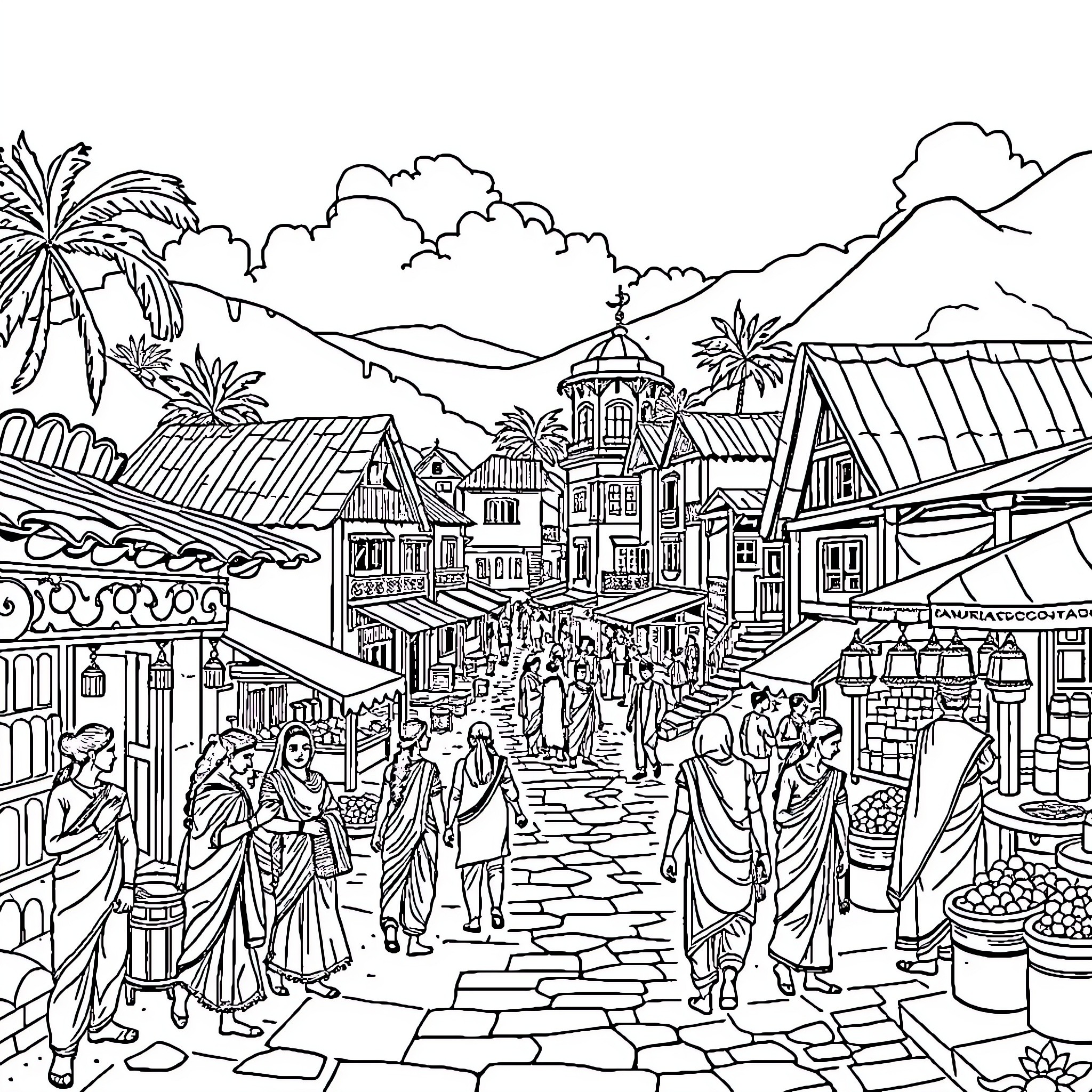 Best Village Coloring Pages (Free Printable PDF)