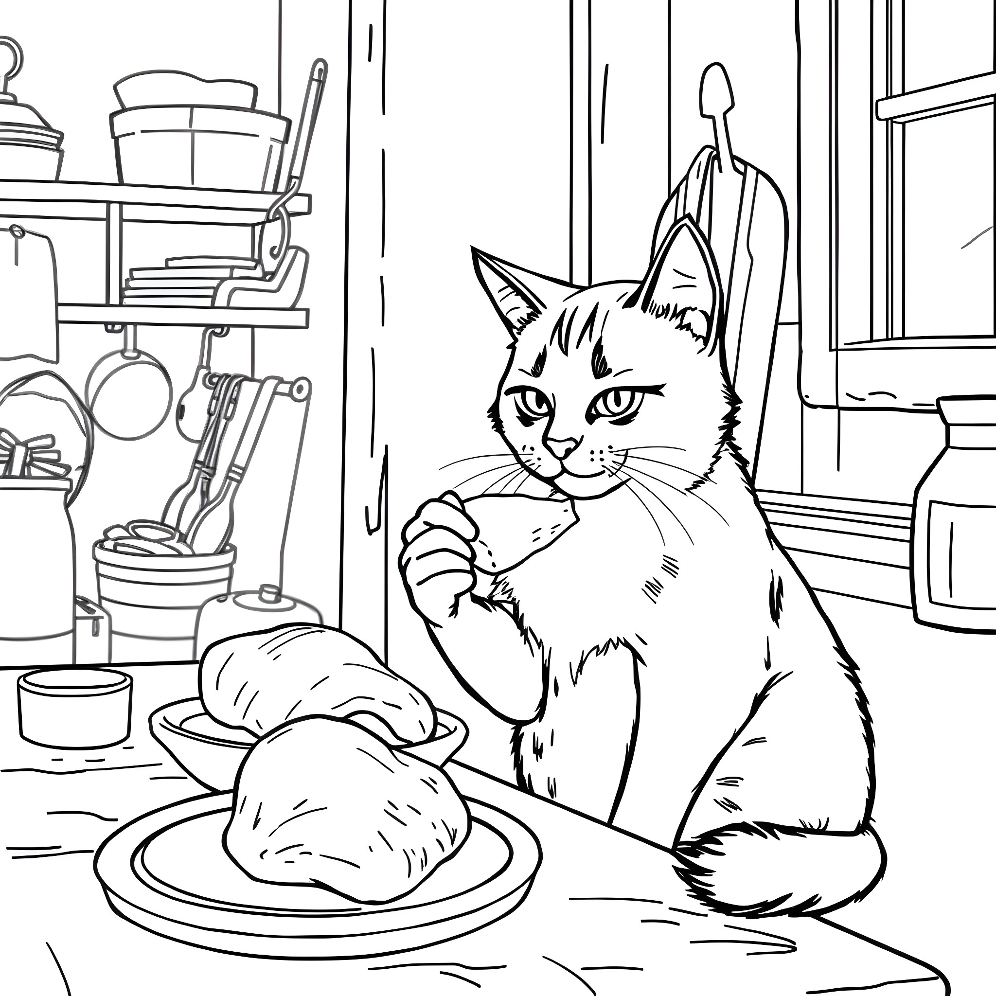 Best Tuxedo Cat Coloring Pages (Free Printable PDF)