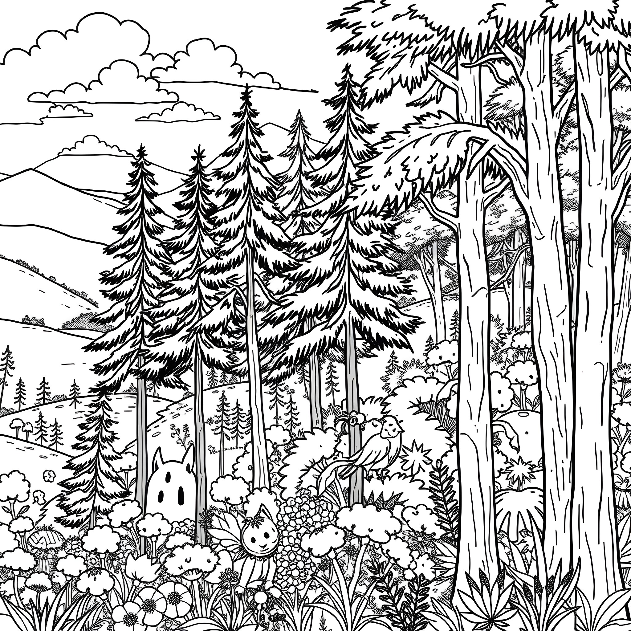Best Nature Coloring Pages (Free Printable PDF)
