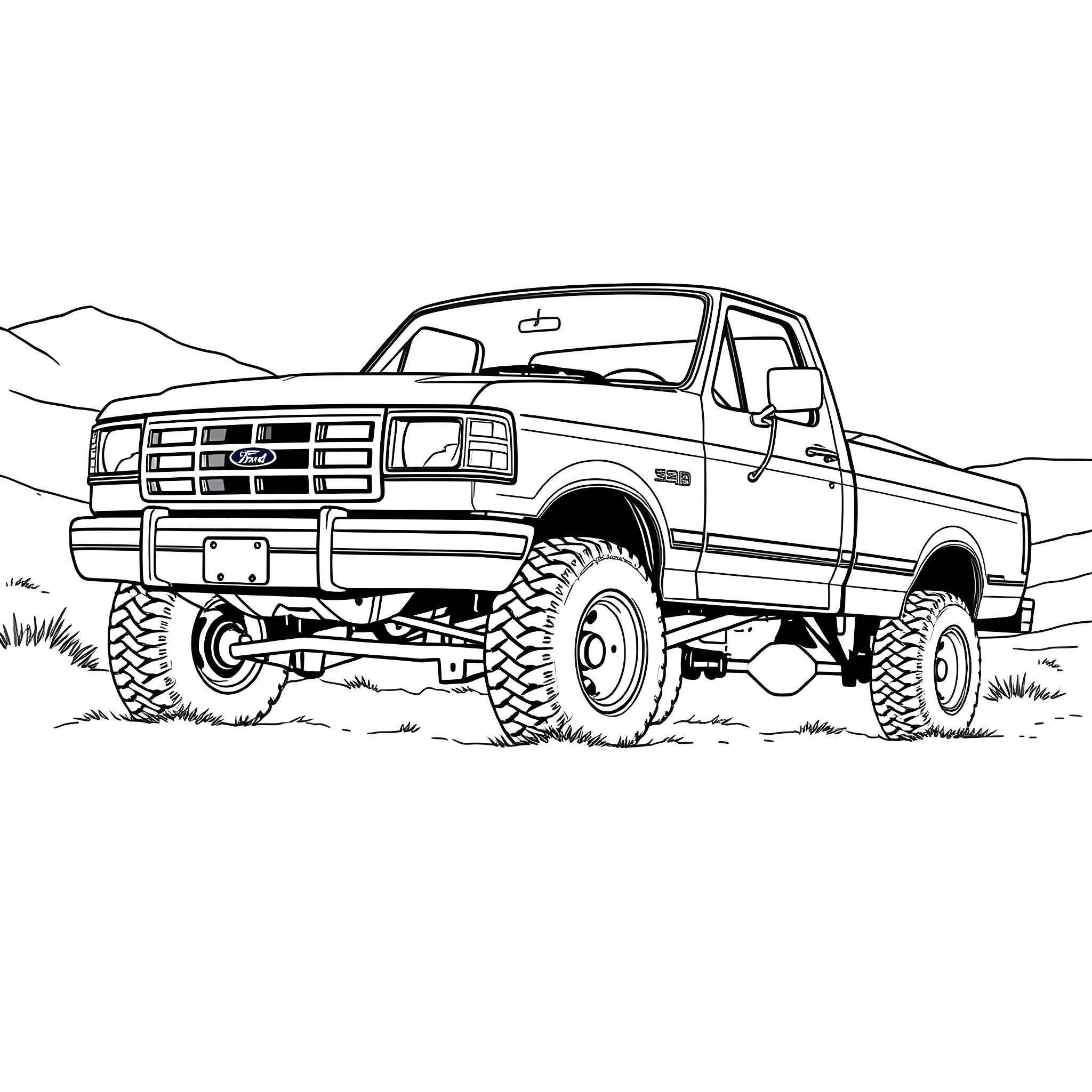 Best F-250 Coloring Pages (Free Printable PDF)