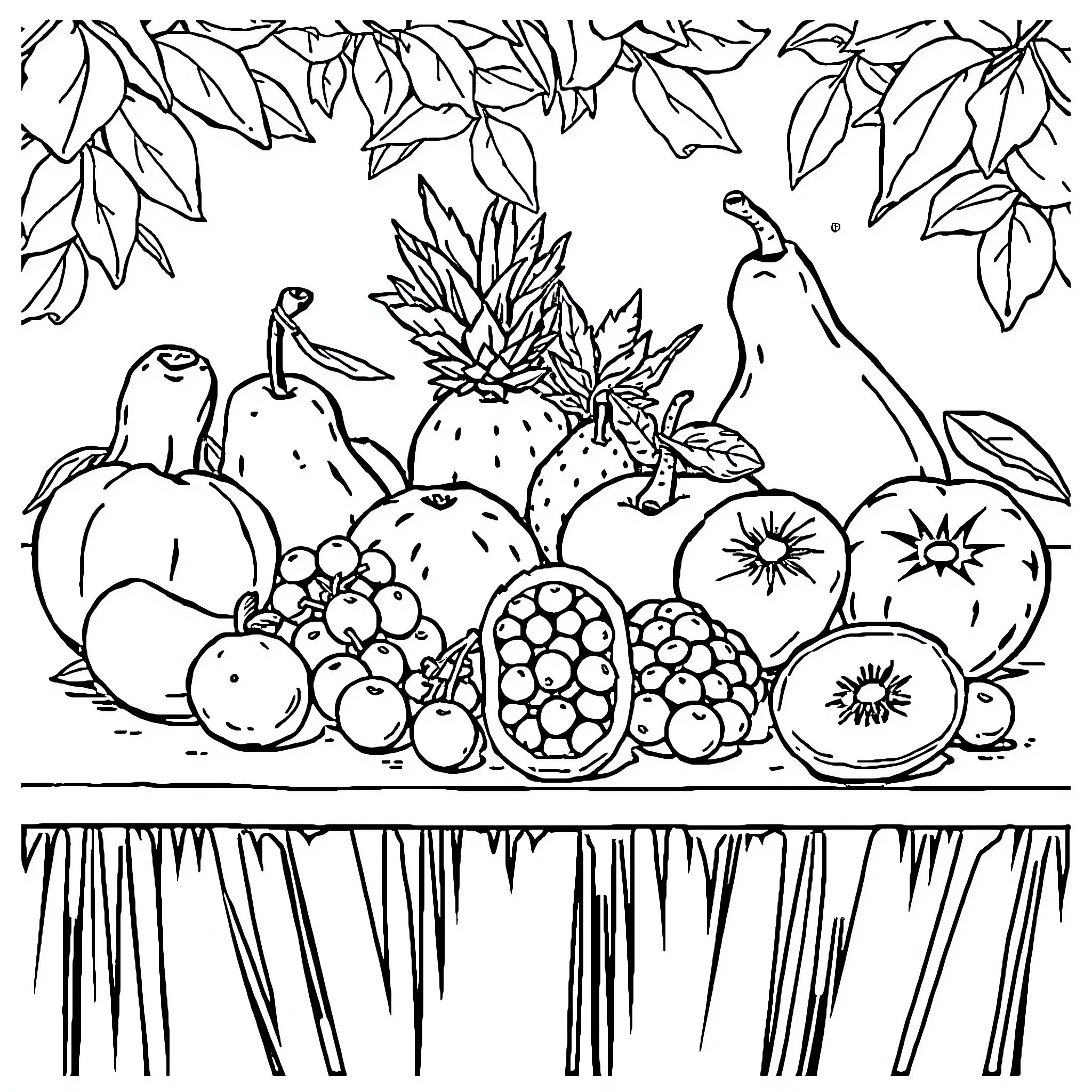 Best Fruit Coloring Pages (Free Printable PDF)