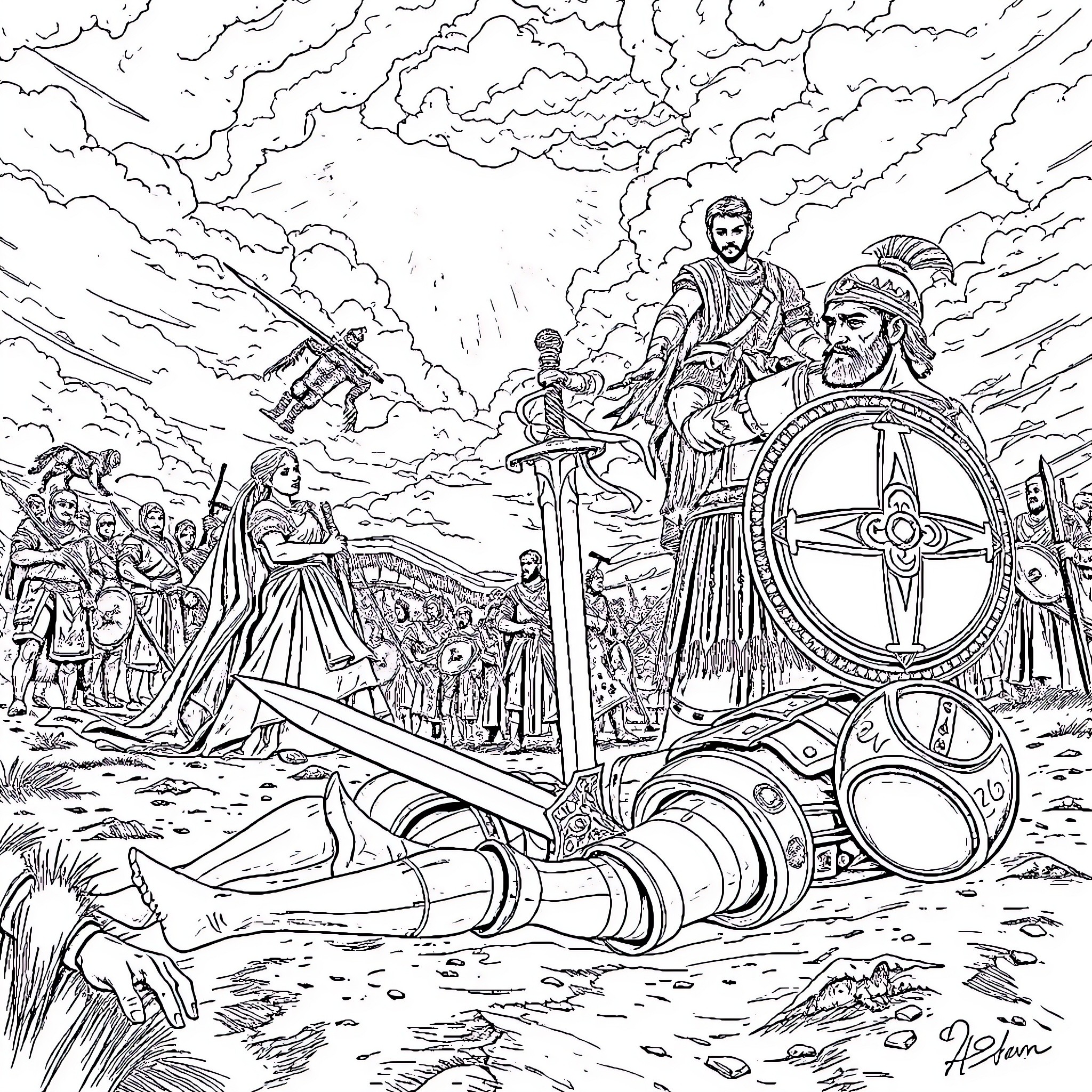 Best David Coloring Pages (Free Printable PDF)