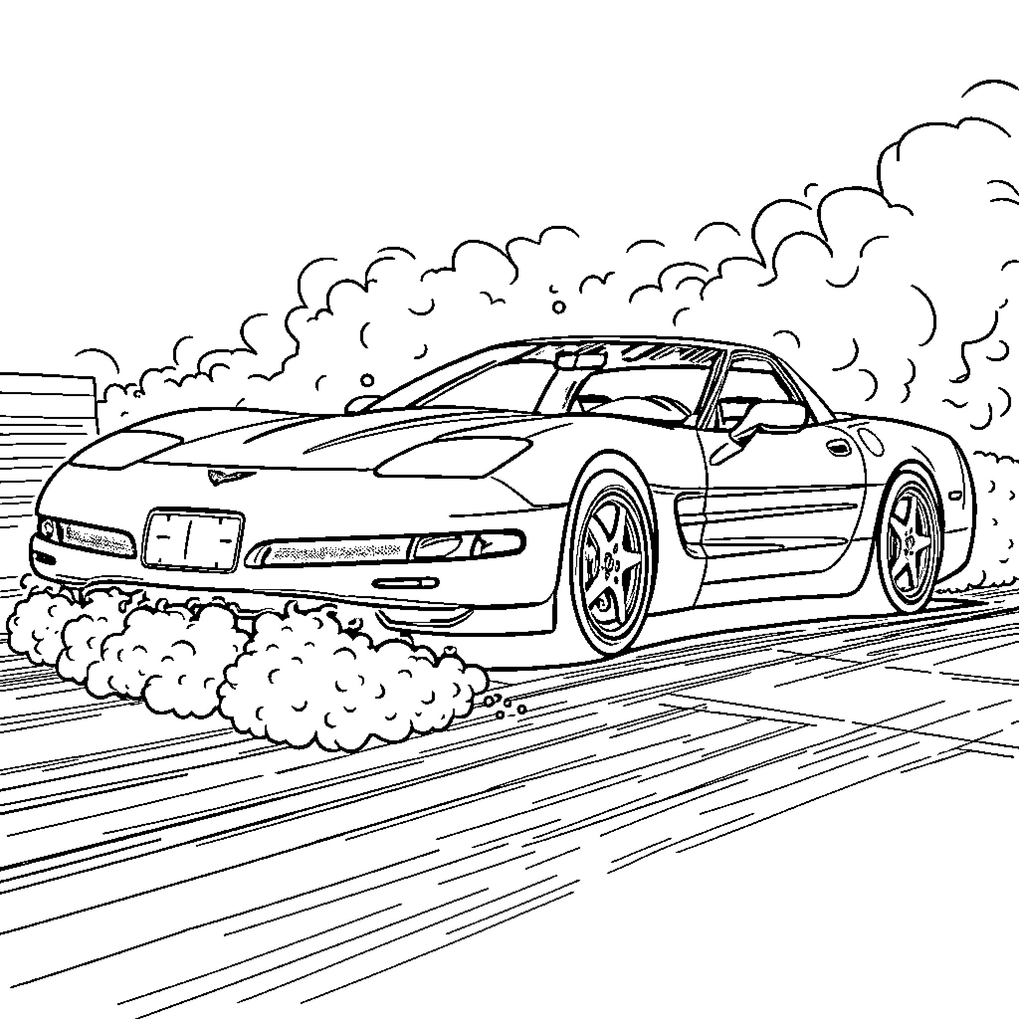 Best C5 Corvette Coloring Pages (Free Printable PDF)
