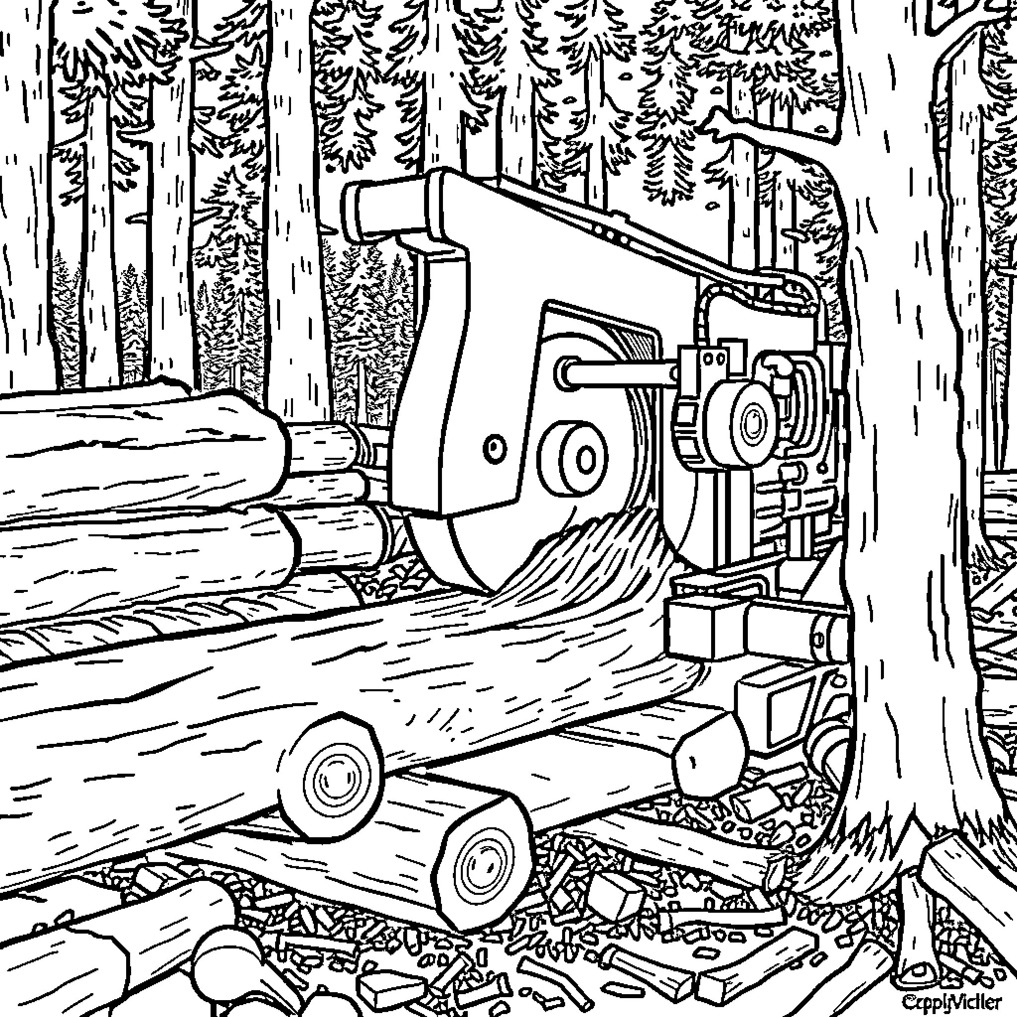 Best Sawmill Coloring Pages (Free Printable PDF)