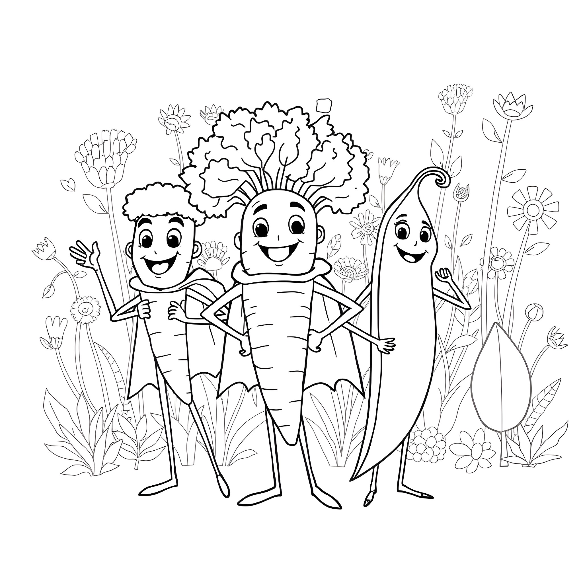 Best Vegetable Coloring Pages (Free Printable PDF)