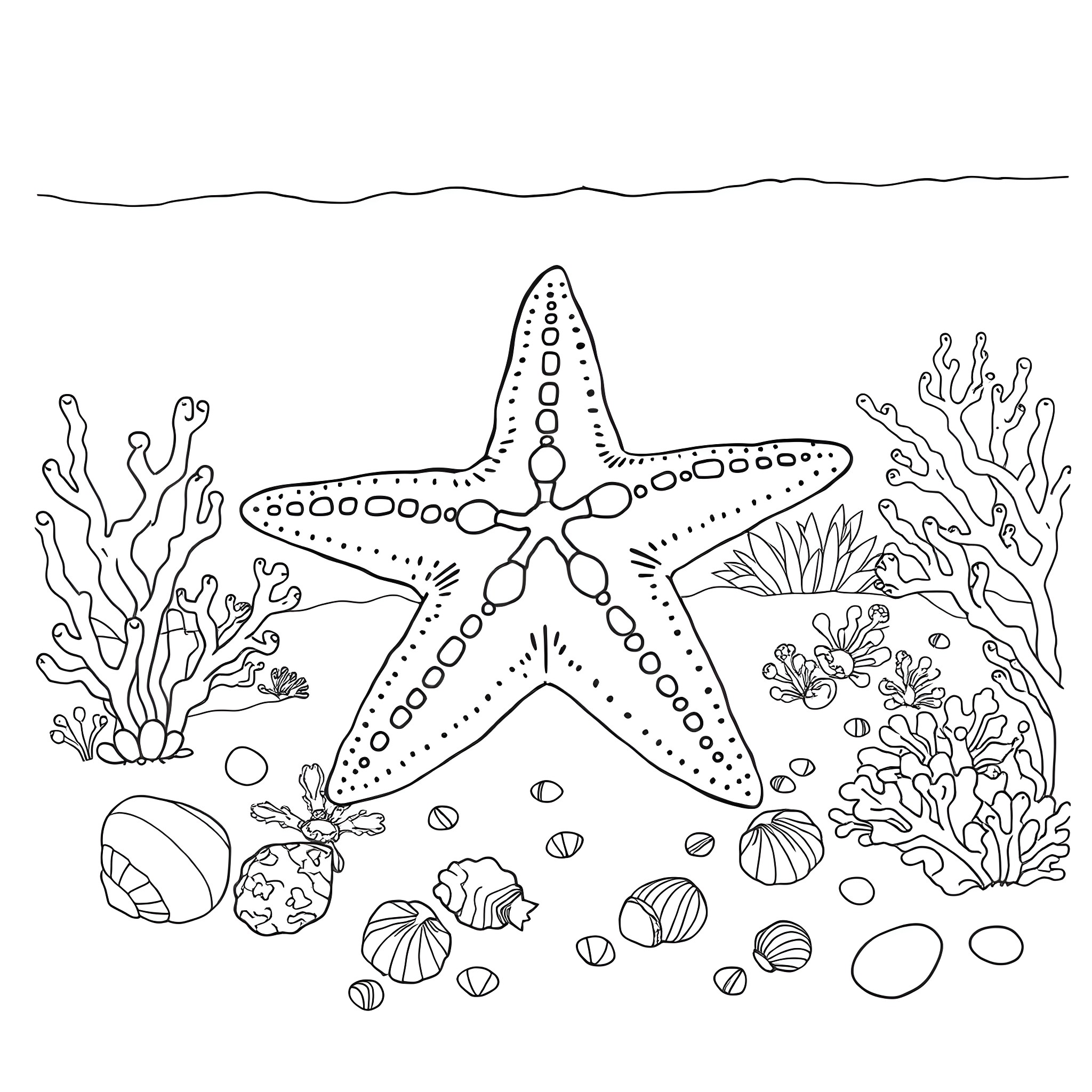 Best Starfish Coloring Pages (Free Printable PDF)