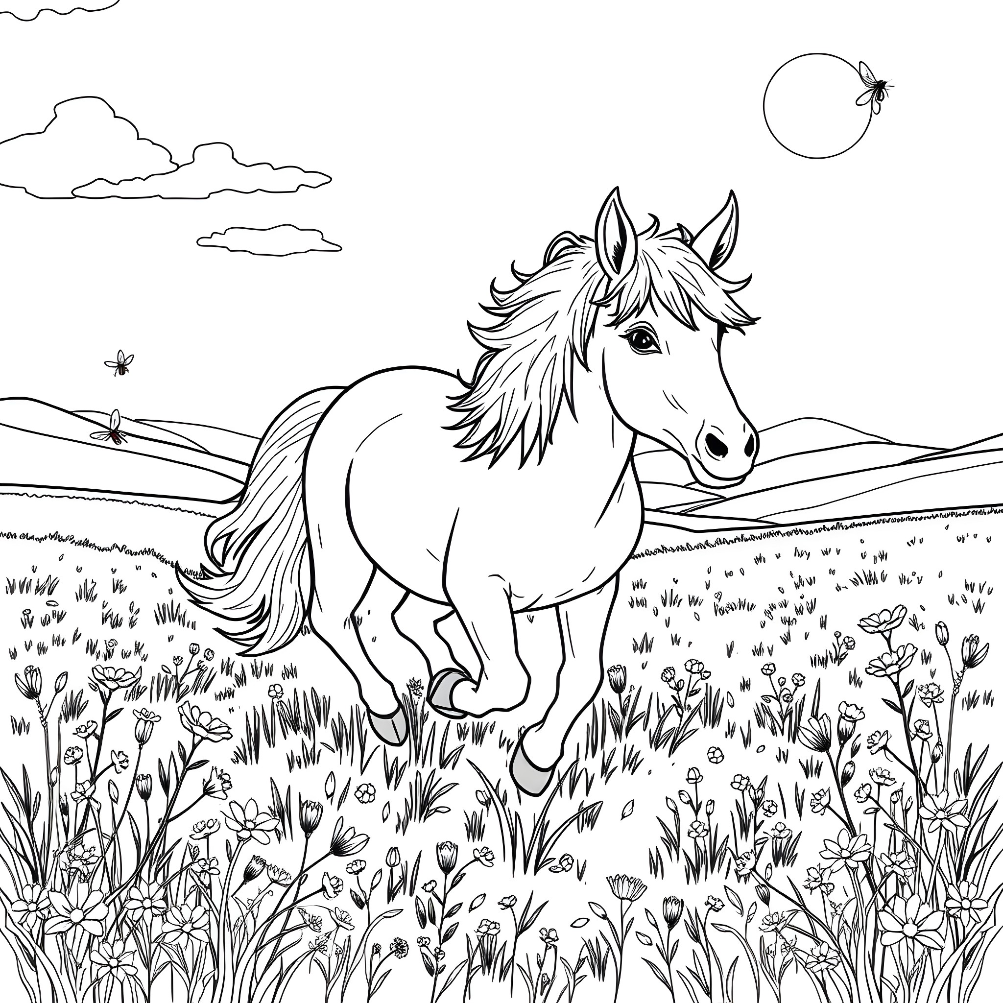 1 Best Shetland Pony Coloring Pages (Free Printable PDFs)