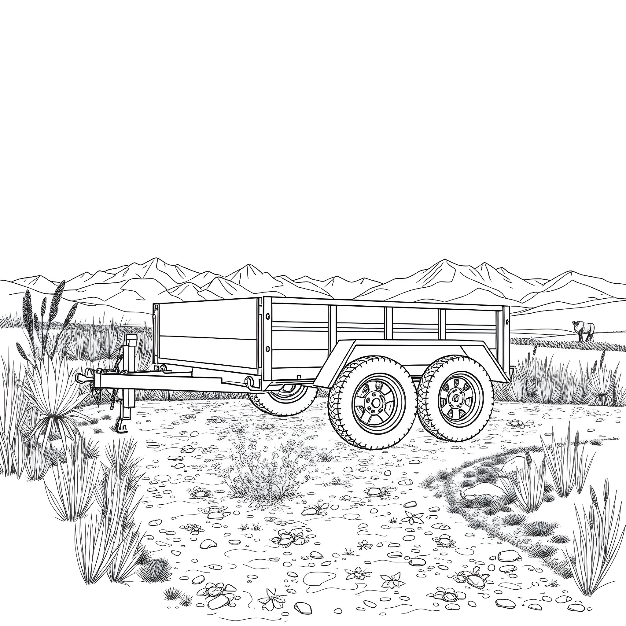 Best Trailer Coloring Pages (Free Printable PDF)