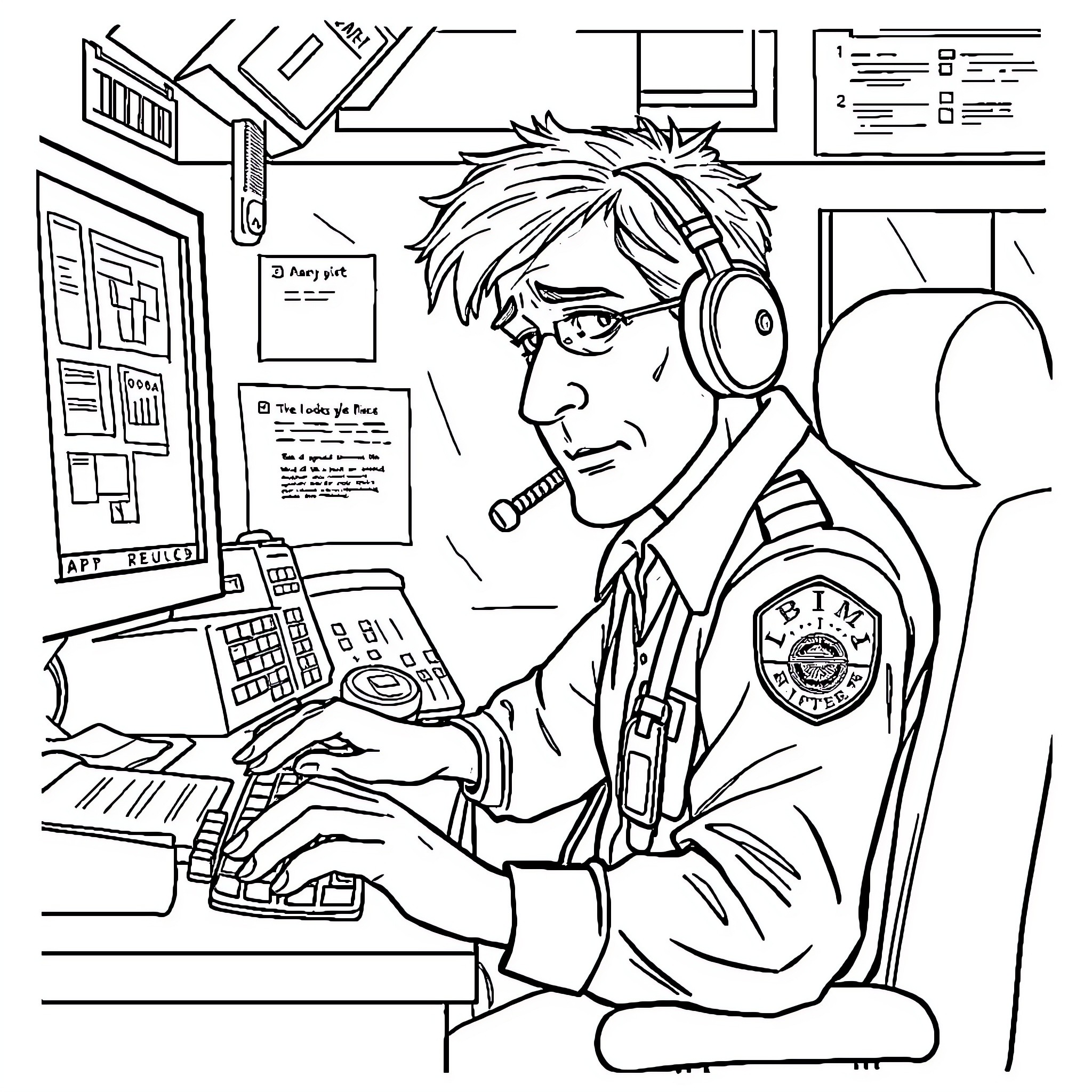 Best Dispatcher Coloring Pages (Free Printable PDF)