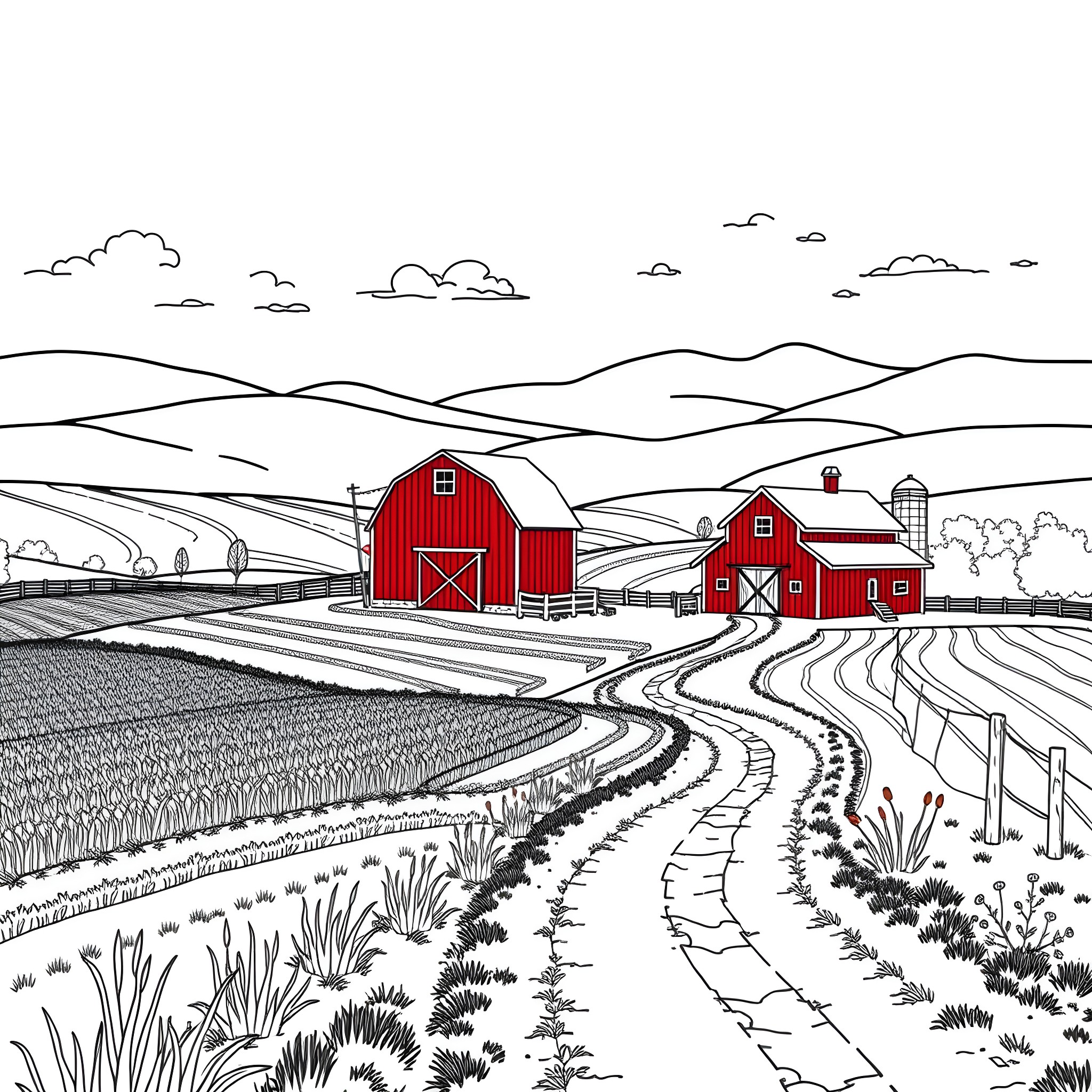 Best Farm Coloring Pages (Free Printable PDF)