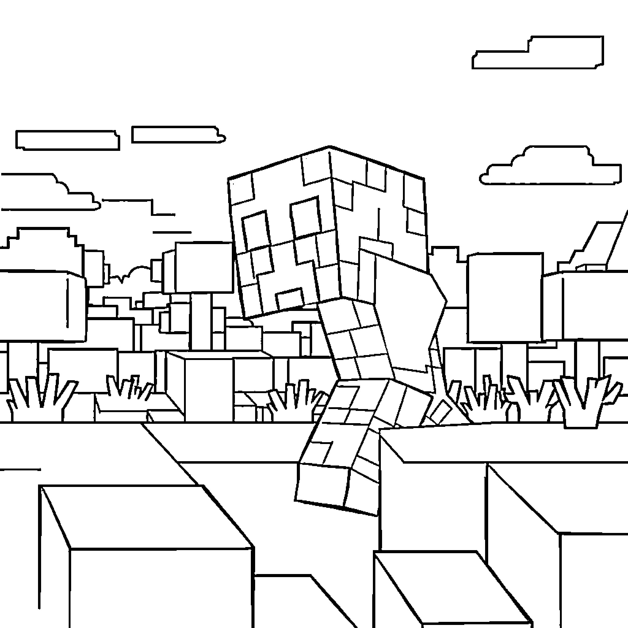 Best Creeper Coloring Pages (Free Printable PDF)