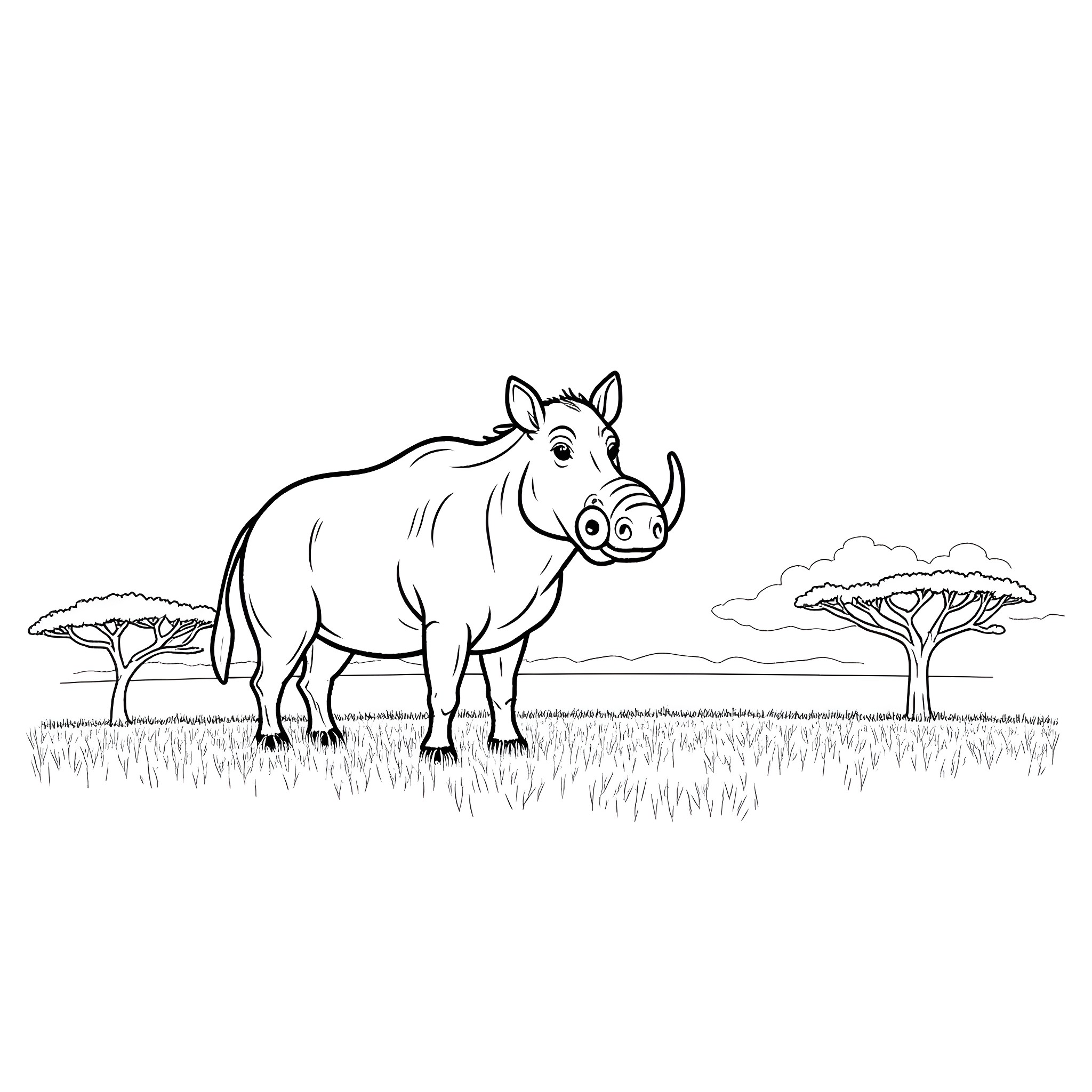 Best Warthog Coloring Pages (Free Printable PDF)