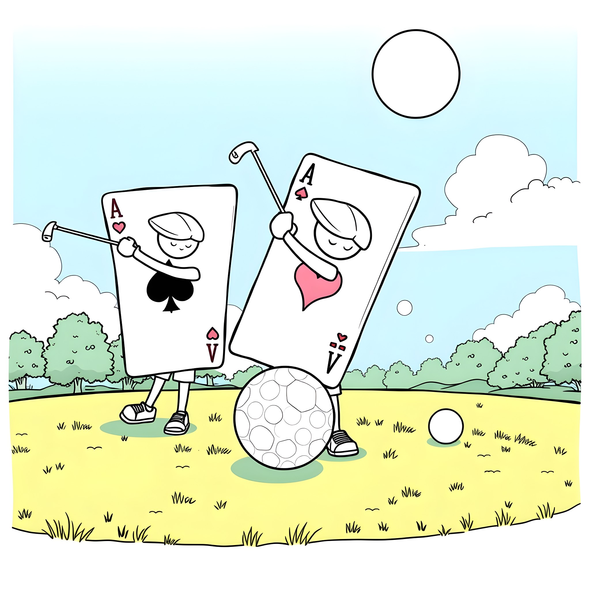 Best Playing Card Coloring Pages (Free Printable PDF)