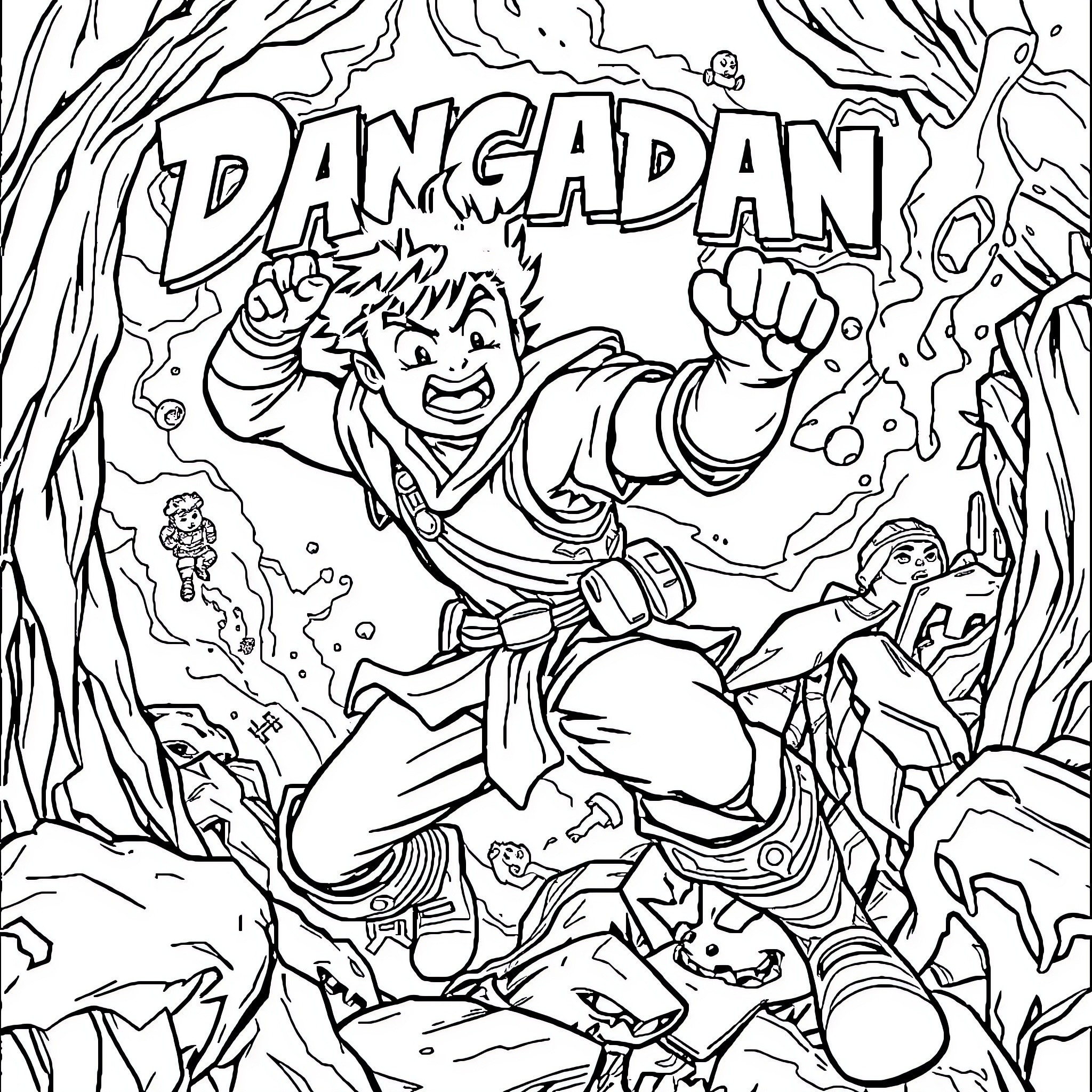 Best Dandadan Coloring Pages (Free Printable PDF)