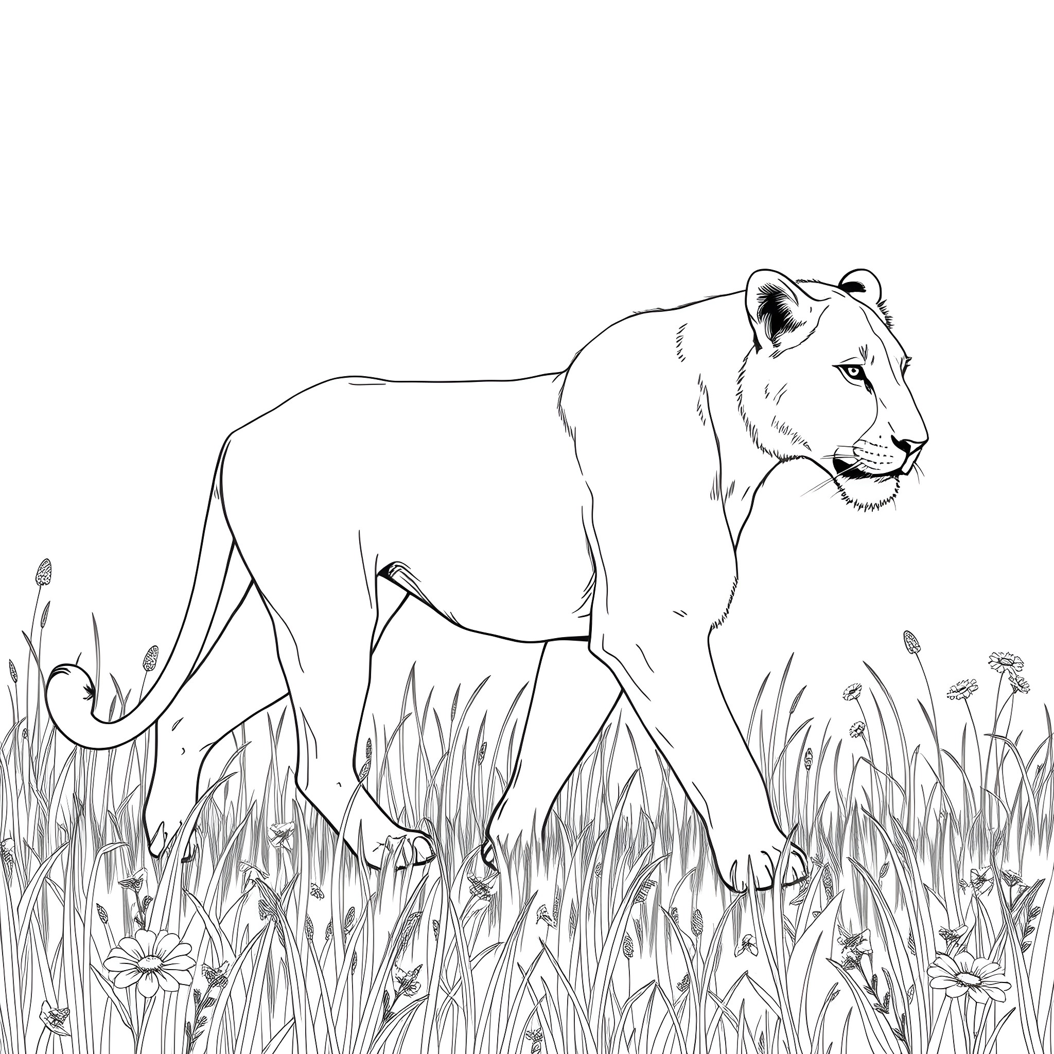 Best Lioness Coloring Pages (Free Printable PDF)