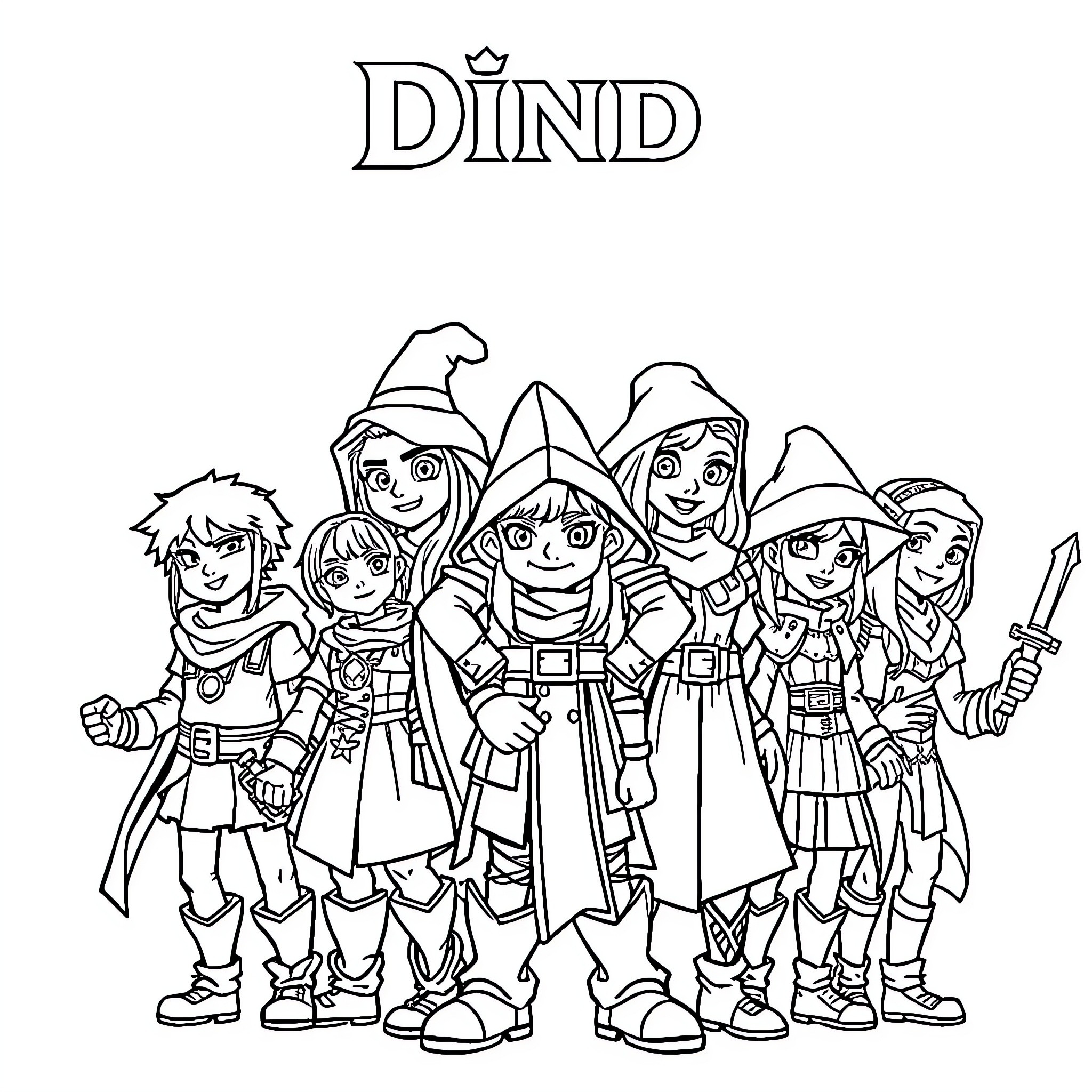 Best DND Character Coloring Pages (Free Printable PDF)