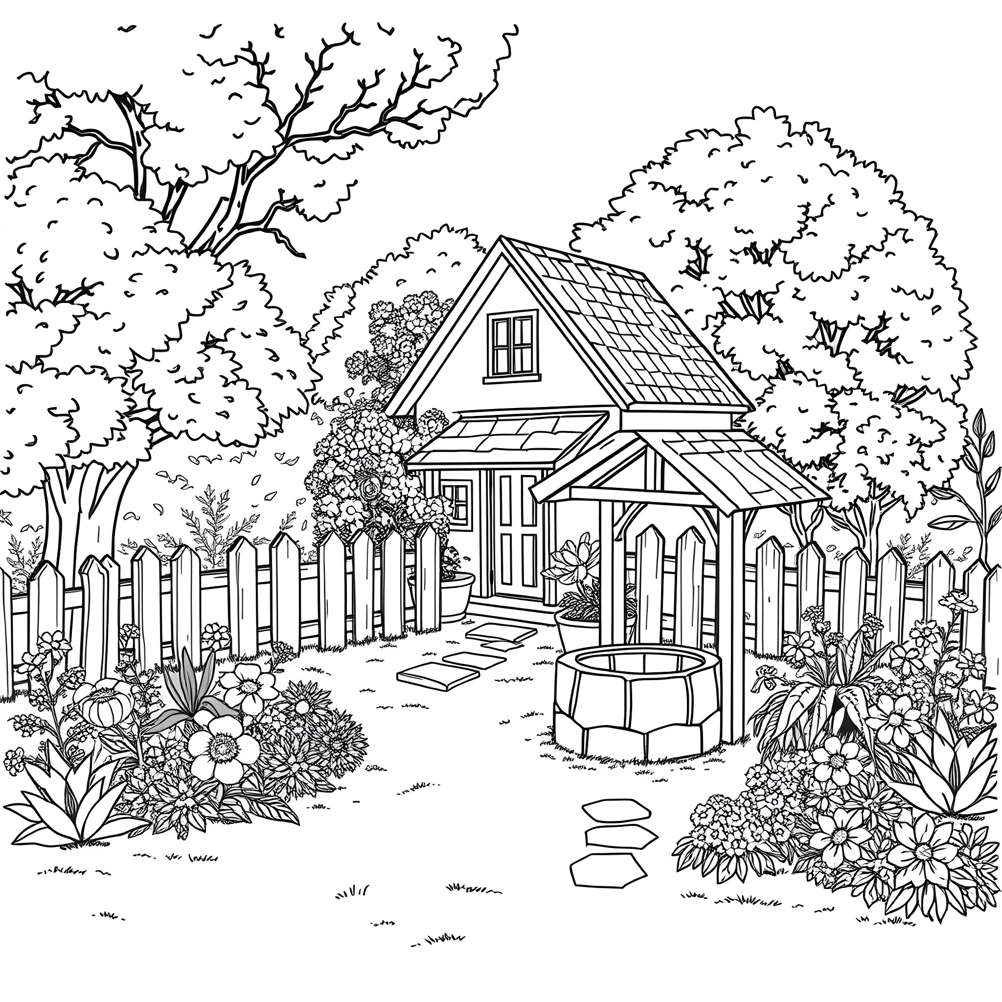 37 Best Garden Coloring Pages (Free Printable PDFs)