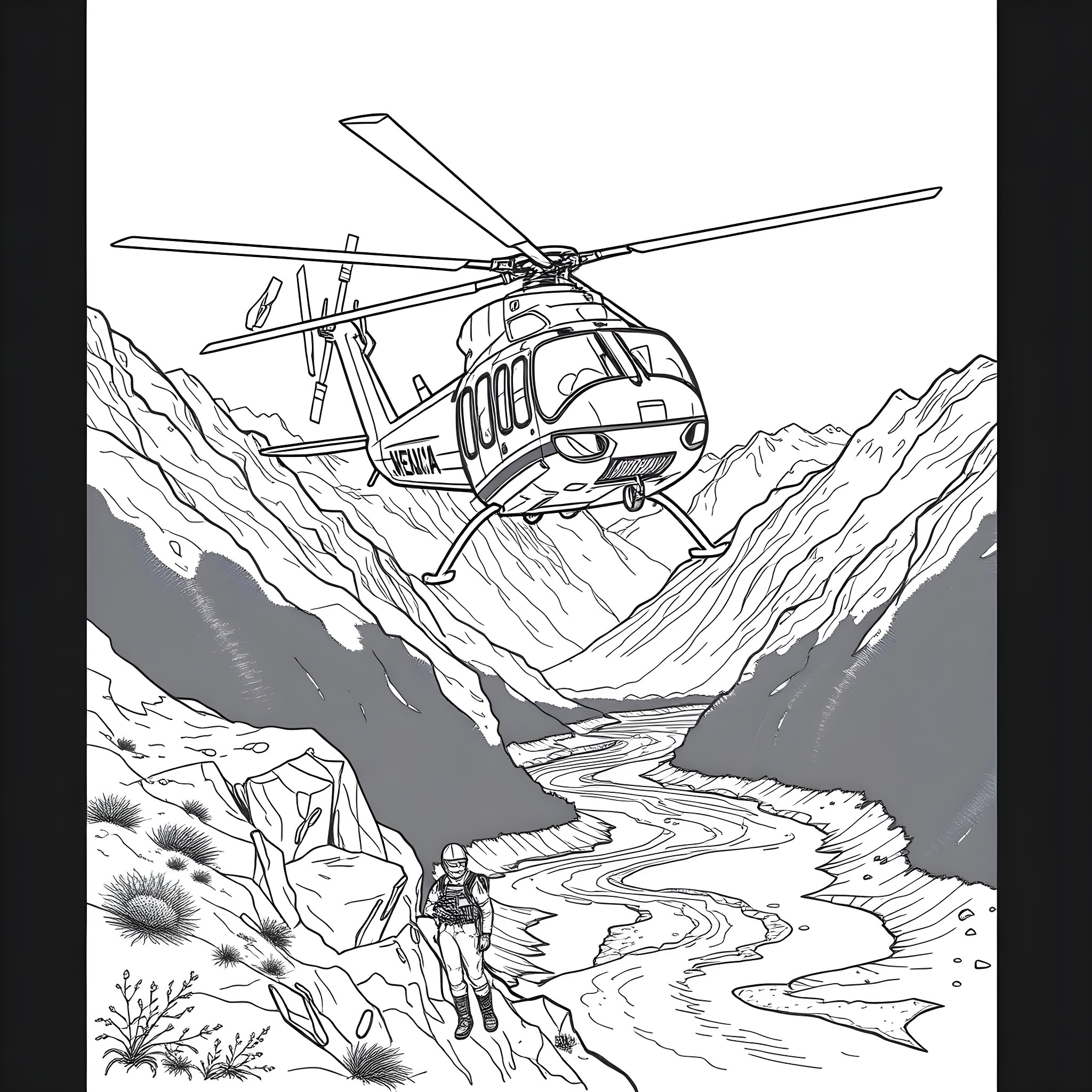18 Best Helicopter Coloring Pages (Free Printable PDFs)