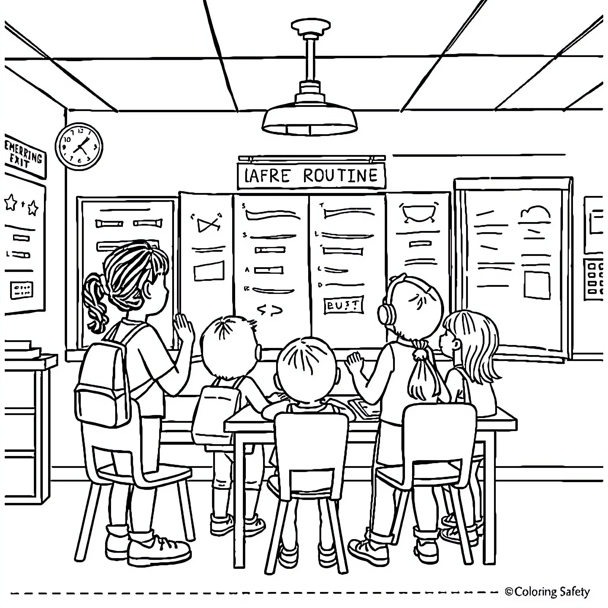 48 Best Classroom Coloring Pages (Free Printable PDFs)