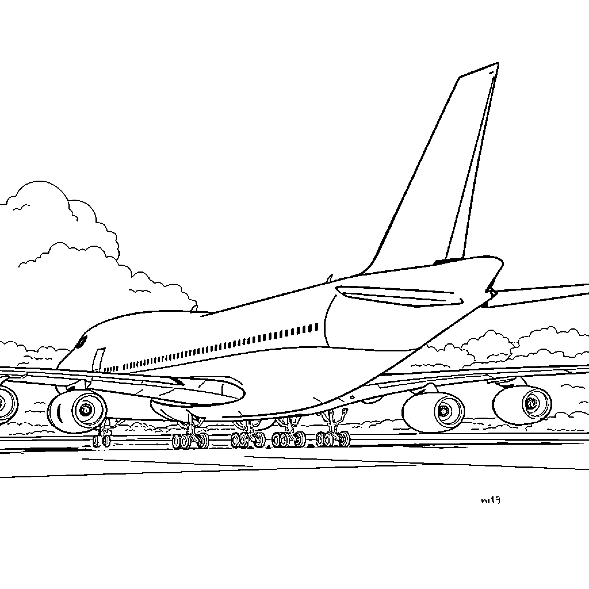 Best Boeing 747 Coloring Pages (Free Printable PDF)