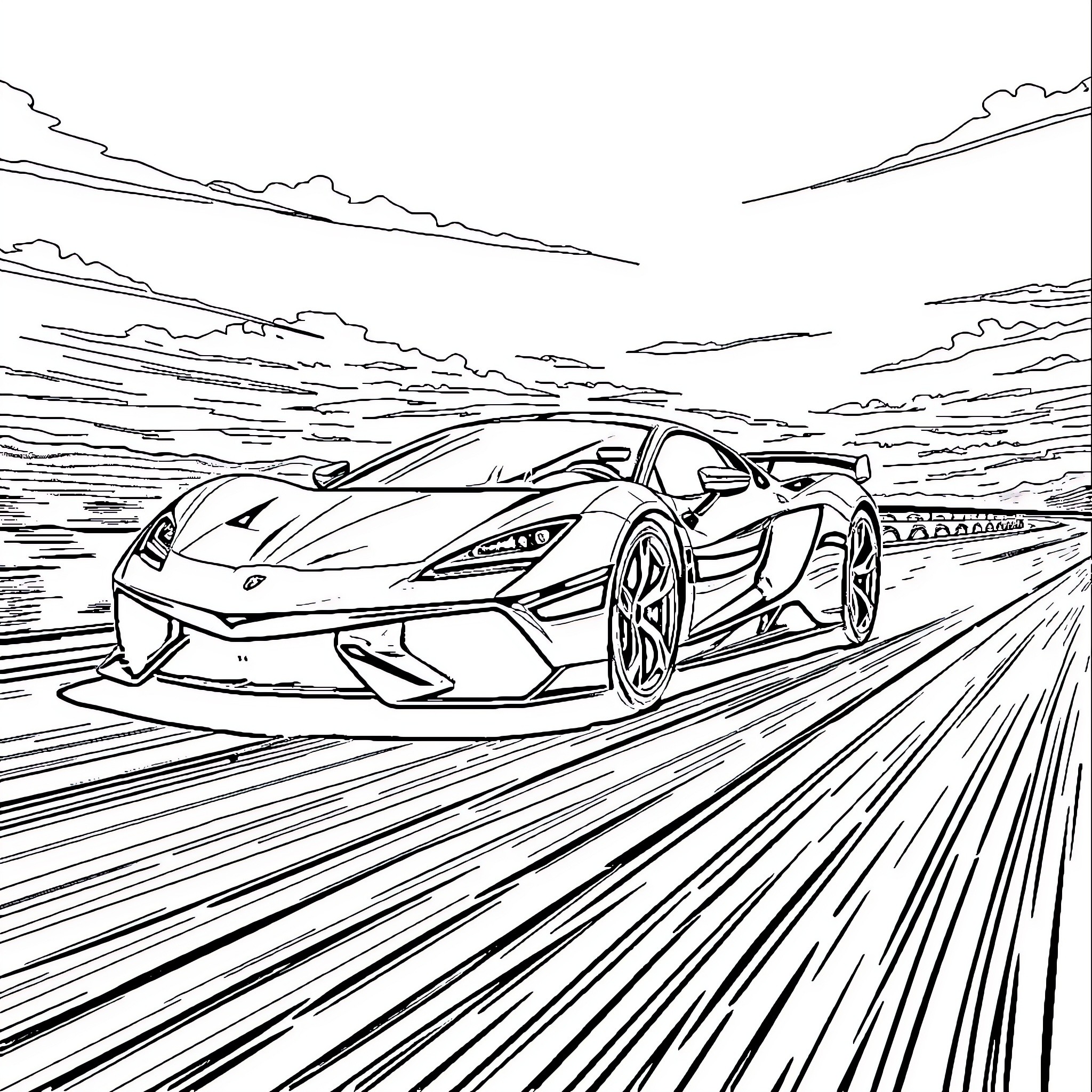 1 Best Super Car Coloring Pages (Free Printable PDFs)