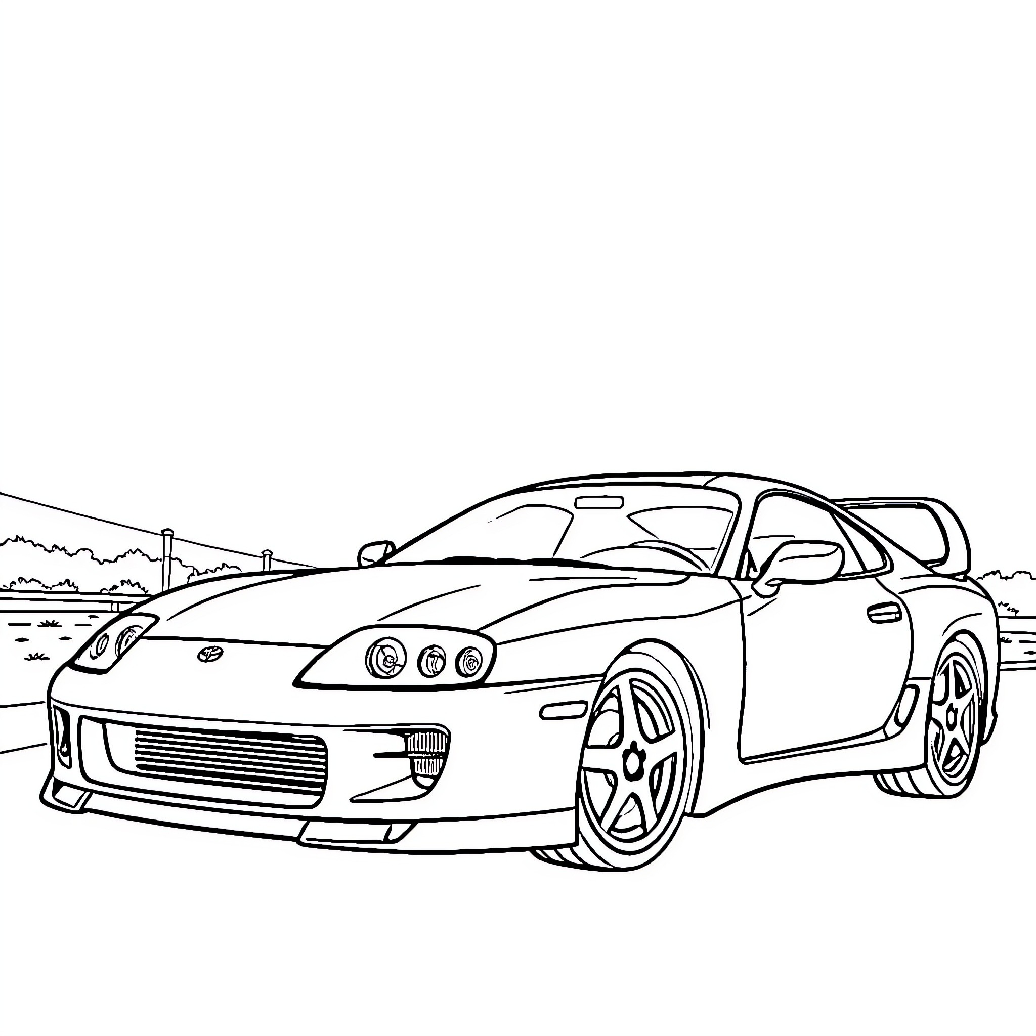 Best Toyota Supra Coloring Pages (Free Printable PDF)