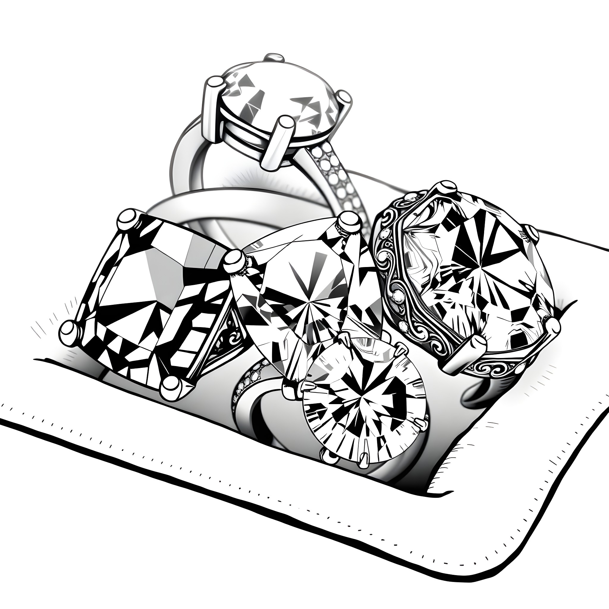 Best Gemstone Coloring Pages (Free Printable PDF)