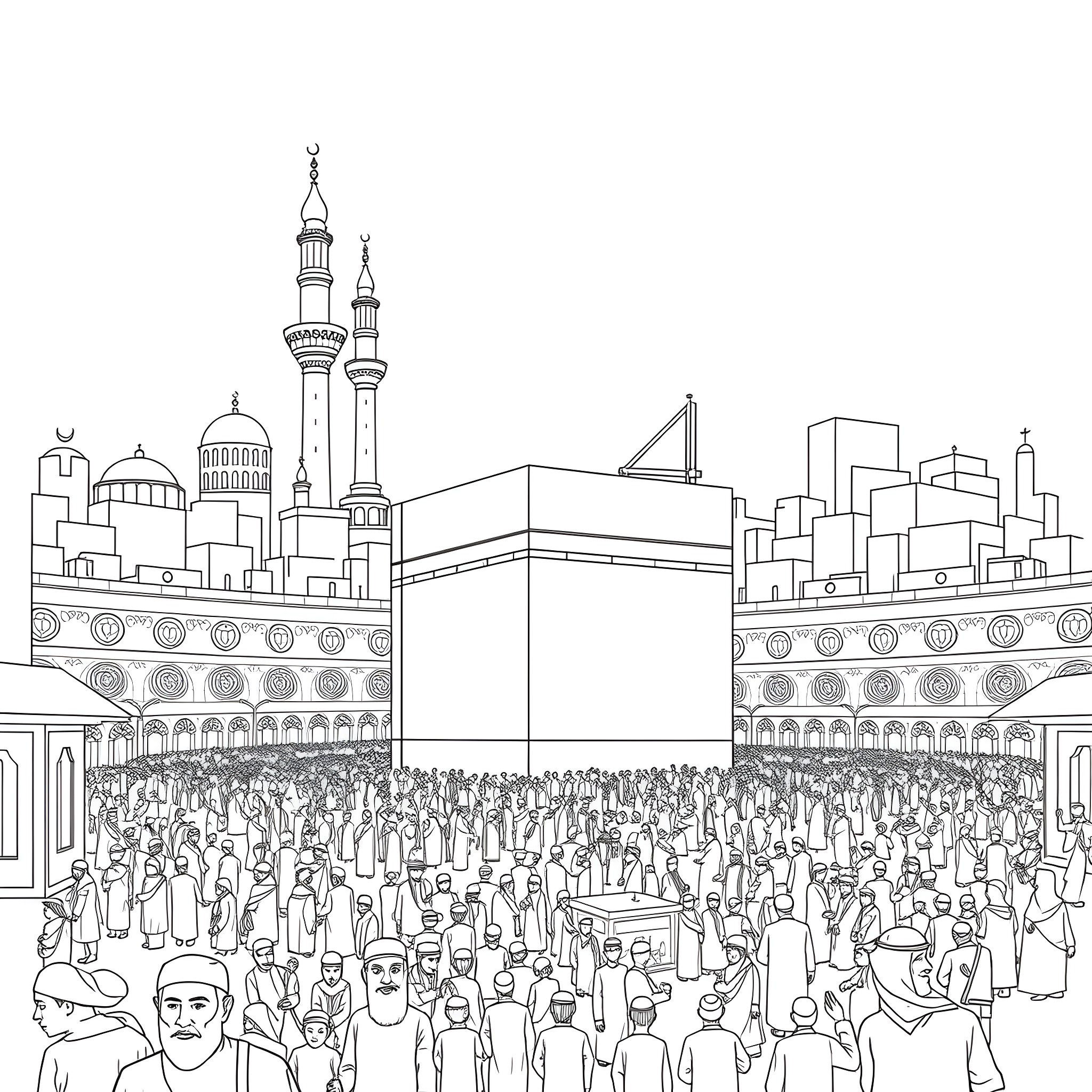 Best Muslim Coloring Pages (Free Printable PDF)