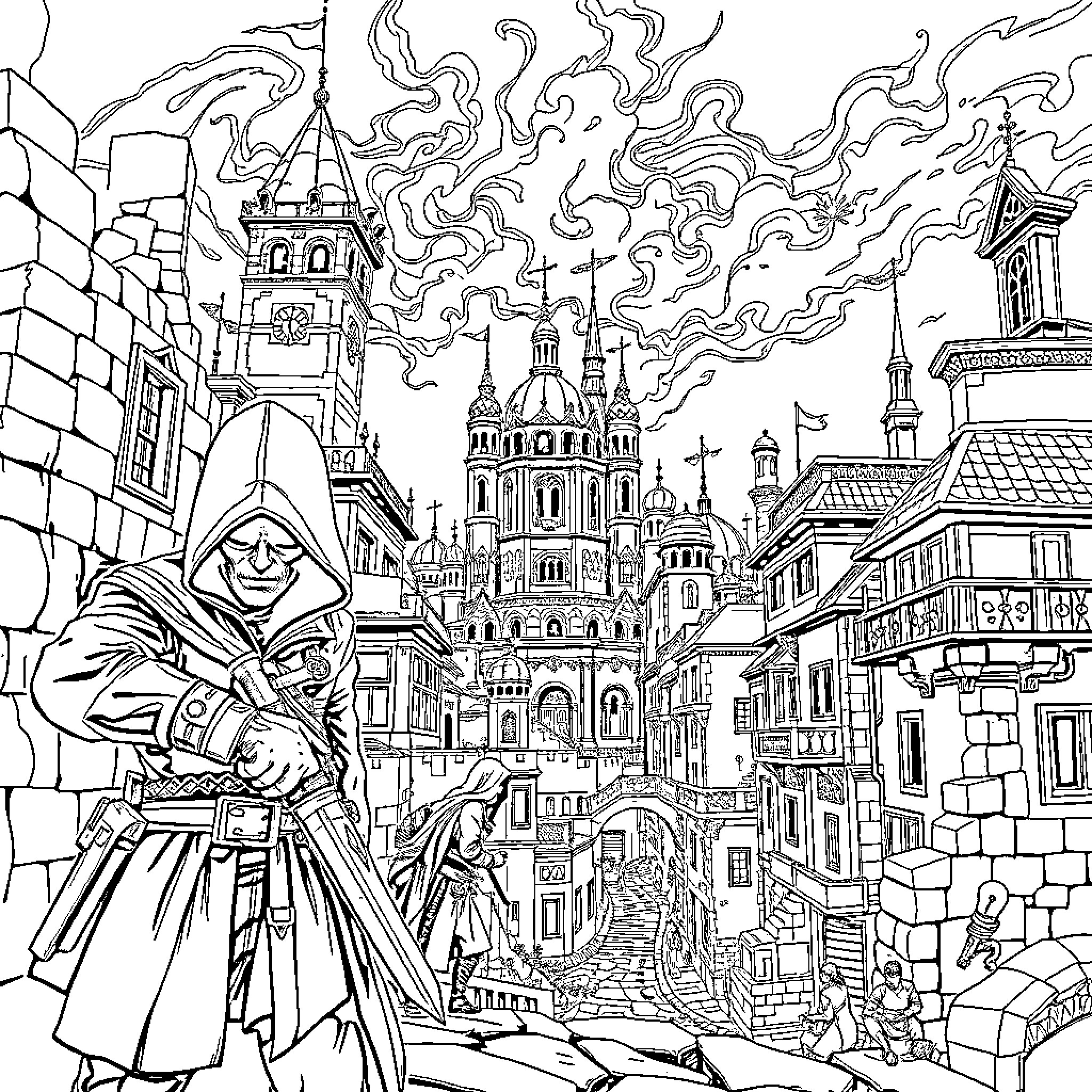 Best Assassin Coloring Pages (Free Printable PDF)