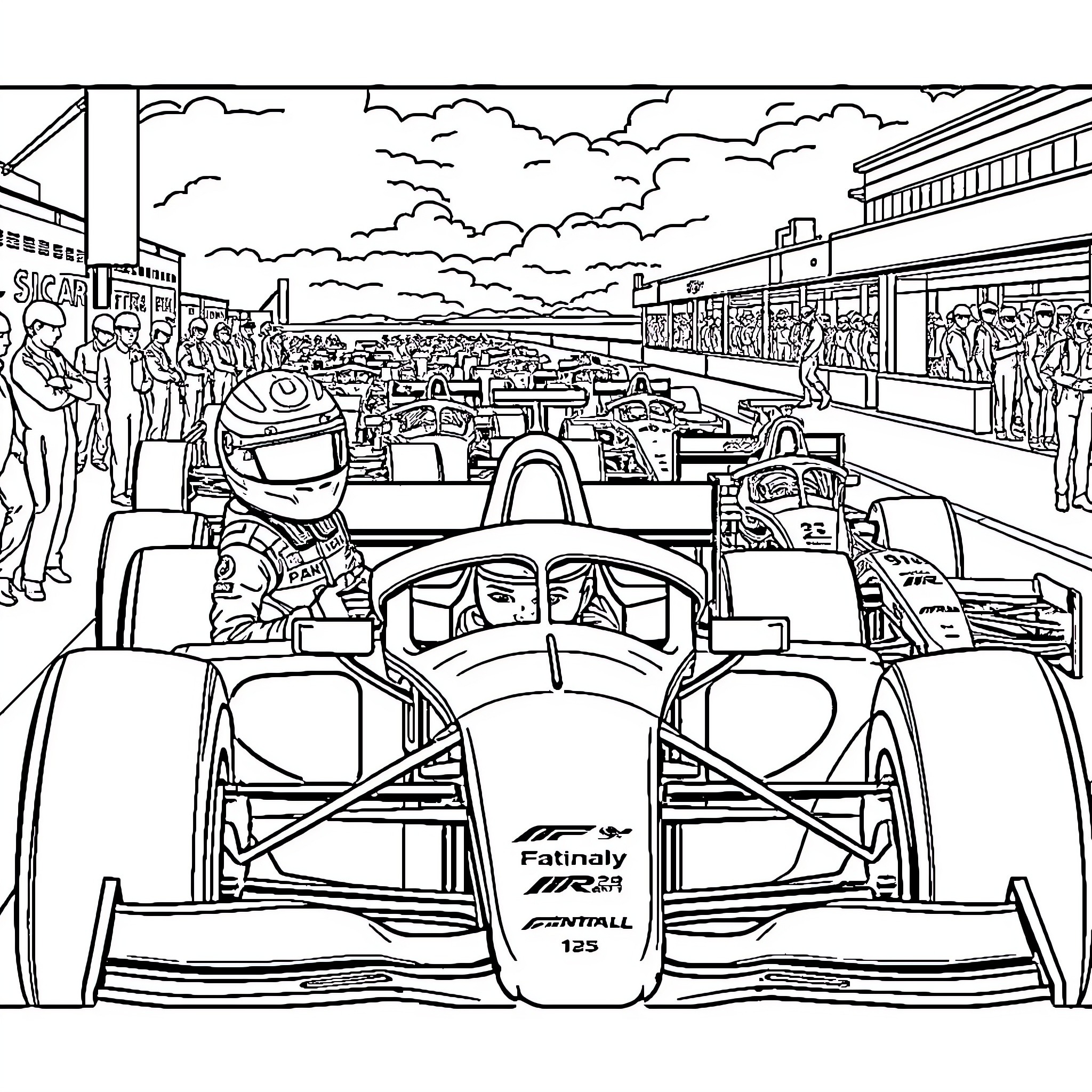 5 Best F1 Driver Coloring Pages (Free Printable PDFs)