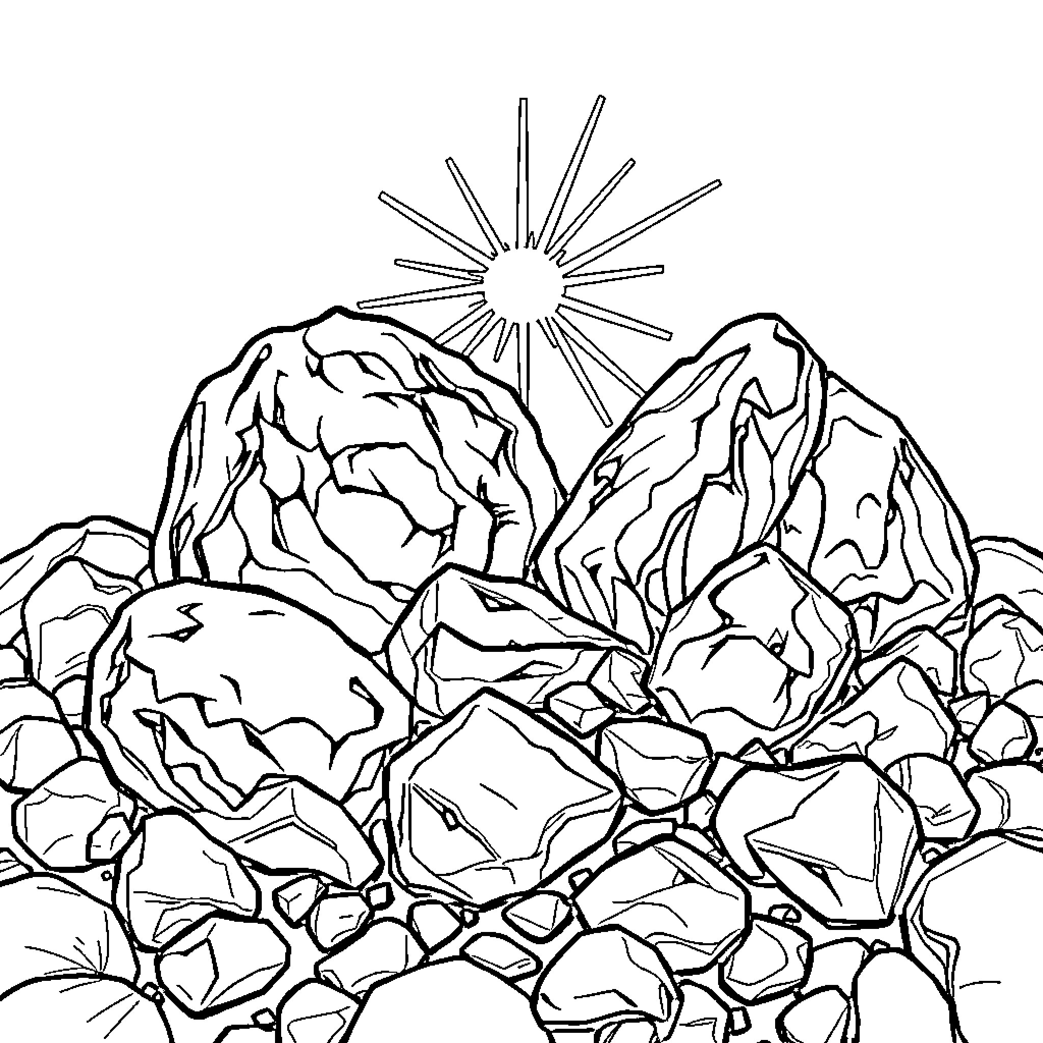 Best Rock Coloring Pages (Free Printable PDF)