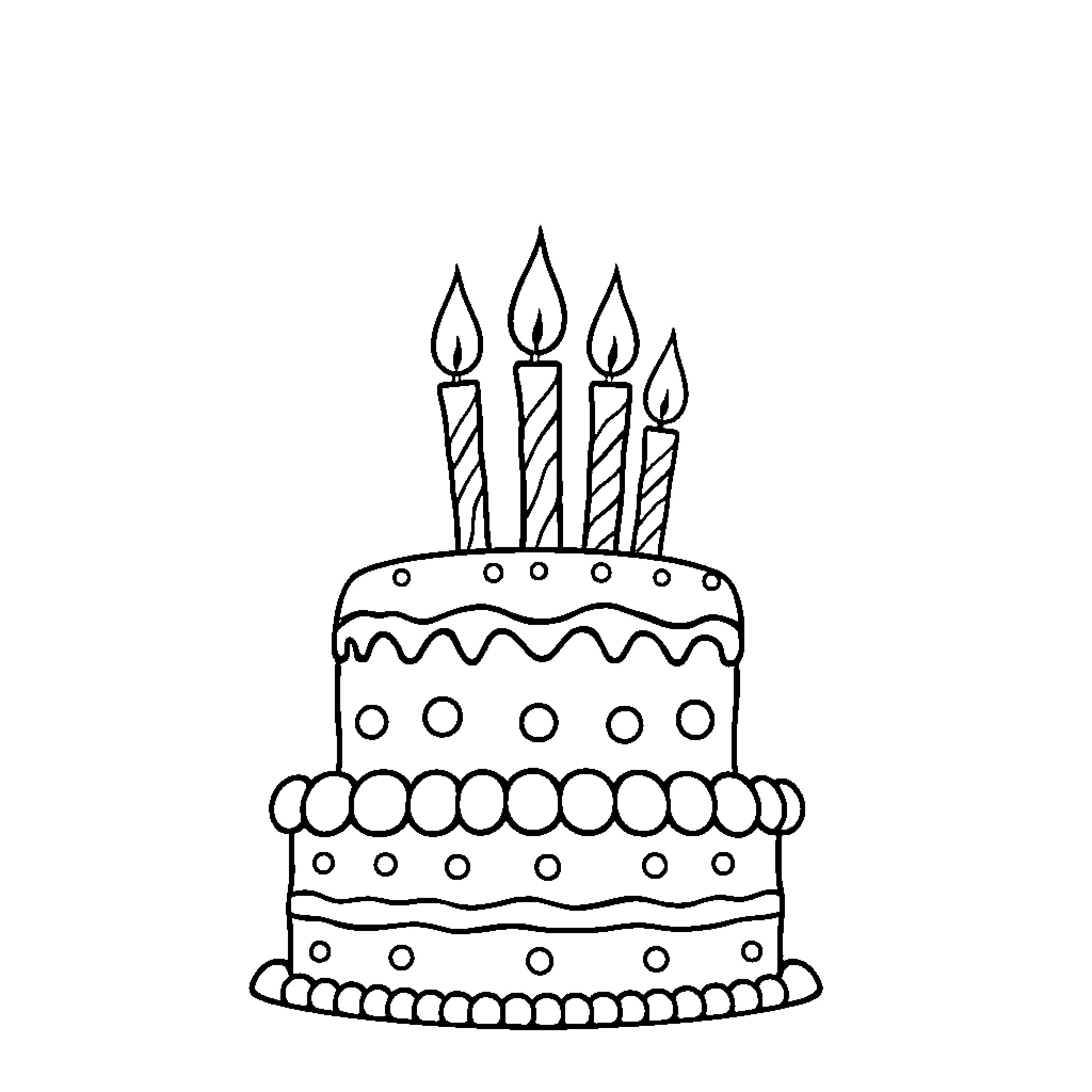 Best Cake Coloring Pages (Free Printable PDF)