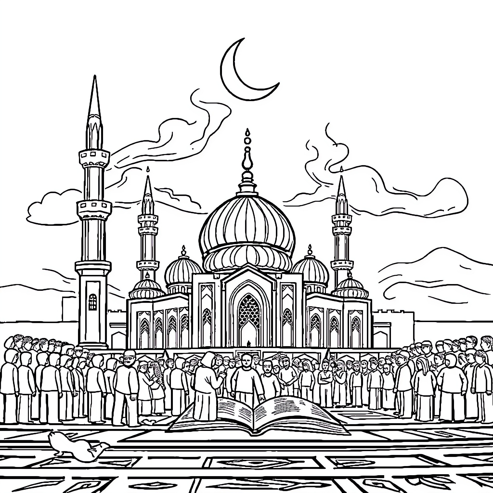 Best Islam Coloring Pages (Free Printable PDF)