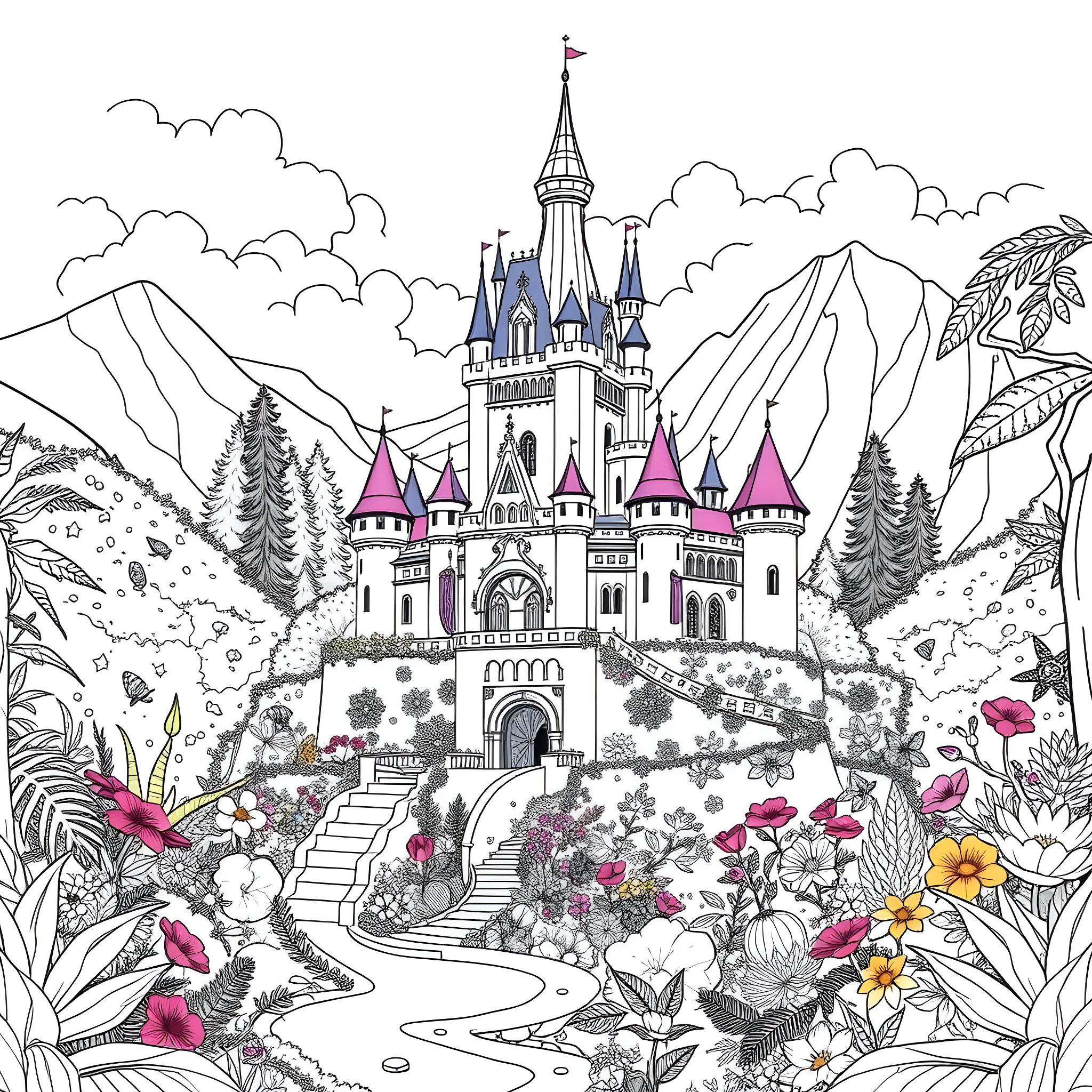 Best Castle Coloring Pages (Free Printable PDF)