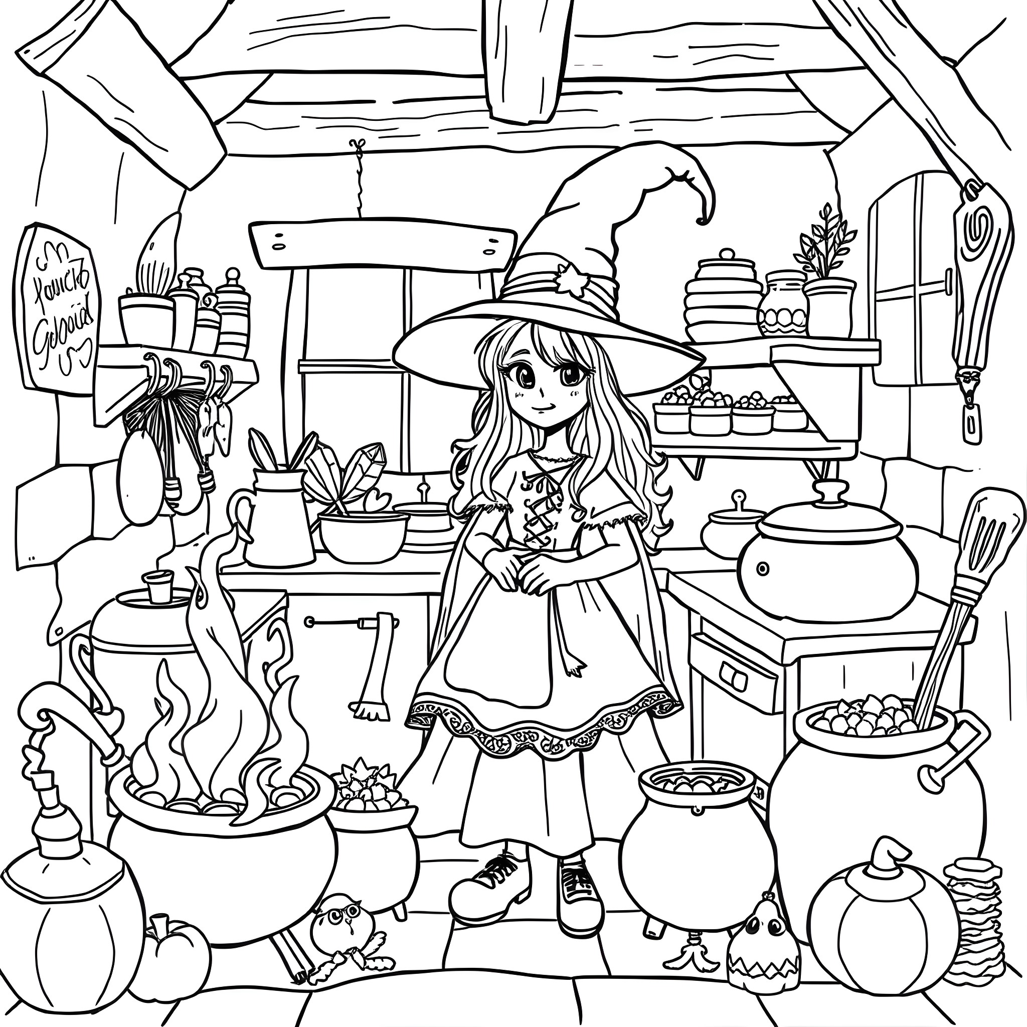 152 Best Witch Coloring Pages (Free Printable PDFs)