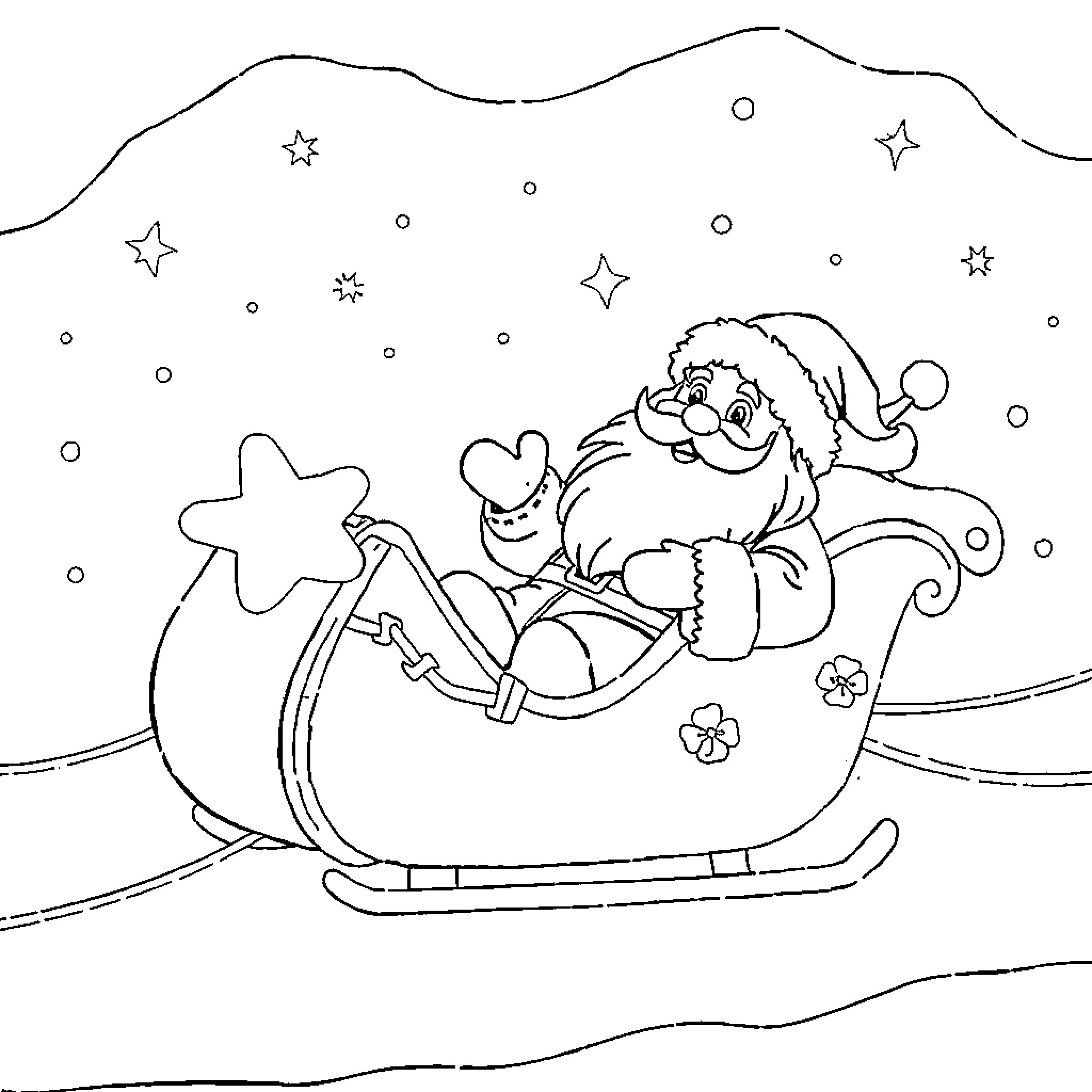 Best Santa Claus Coloring Pages (Free Printable PDF)