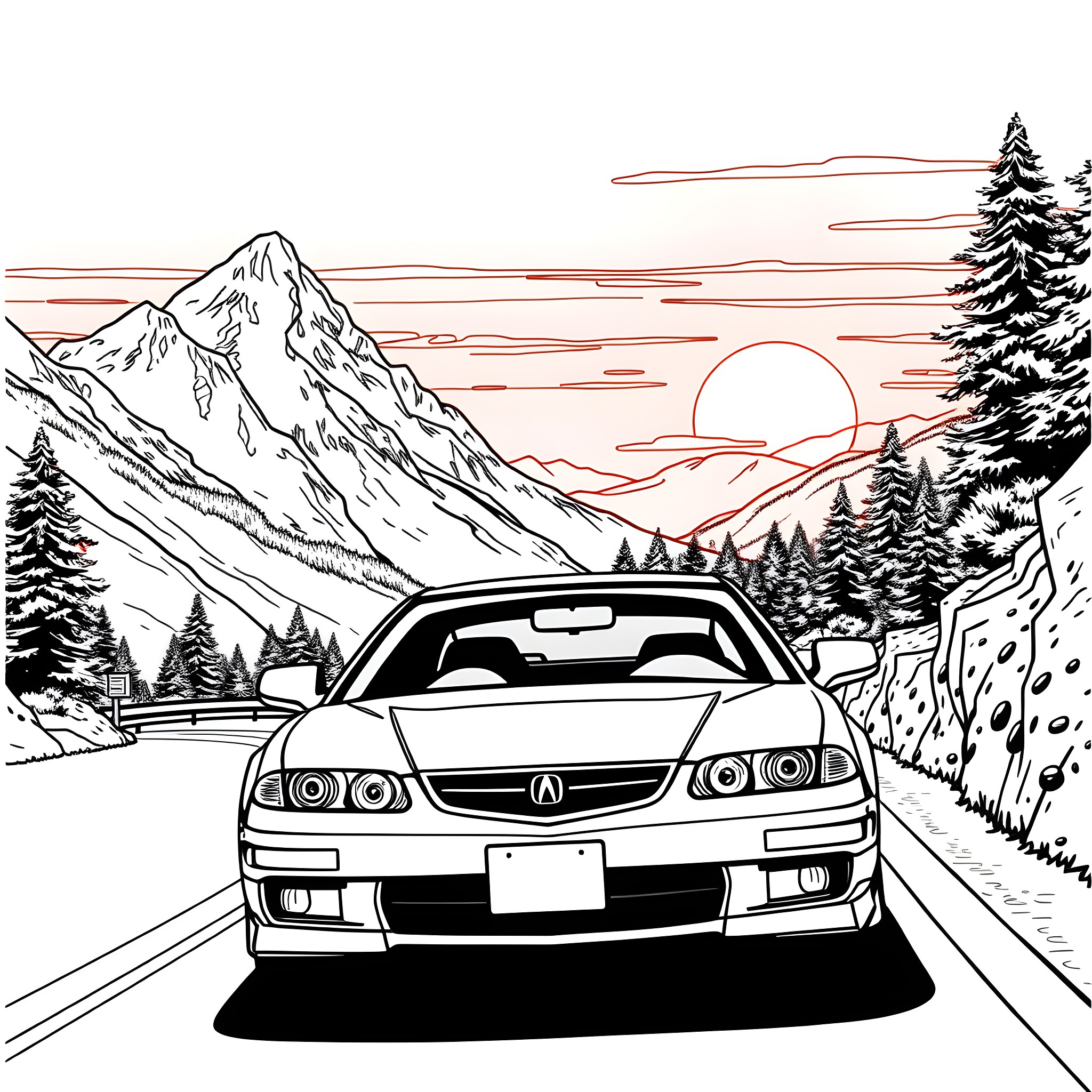 9 Best Acura Coloring Pages (Free Printable PDFs)